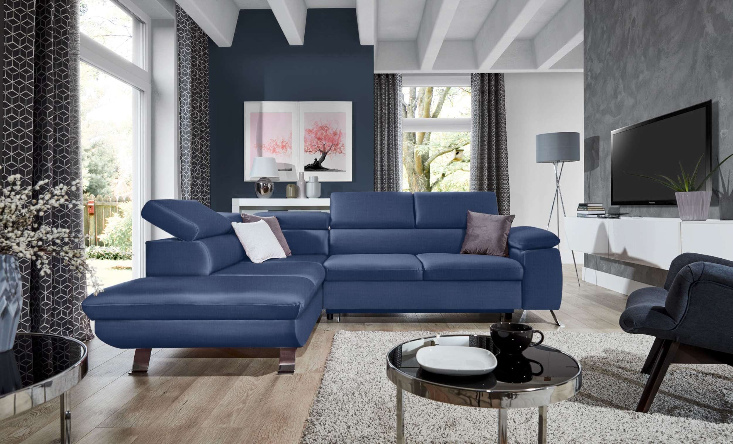 Stylefy Ecksofa Tiara, L-Form, Eckcouch, Design