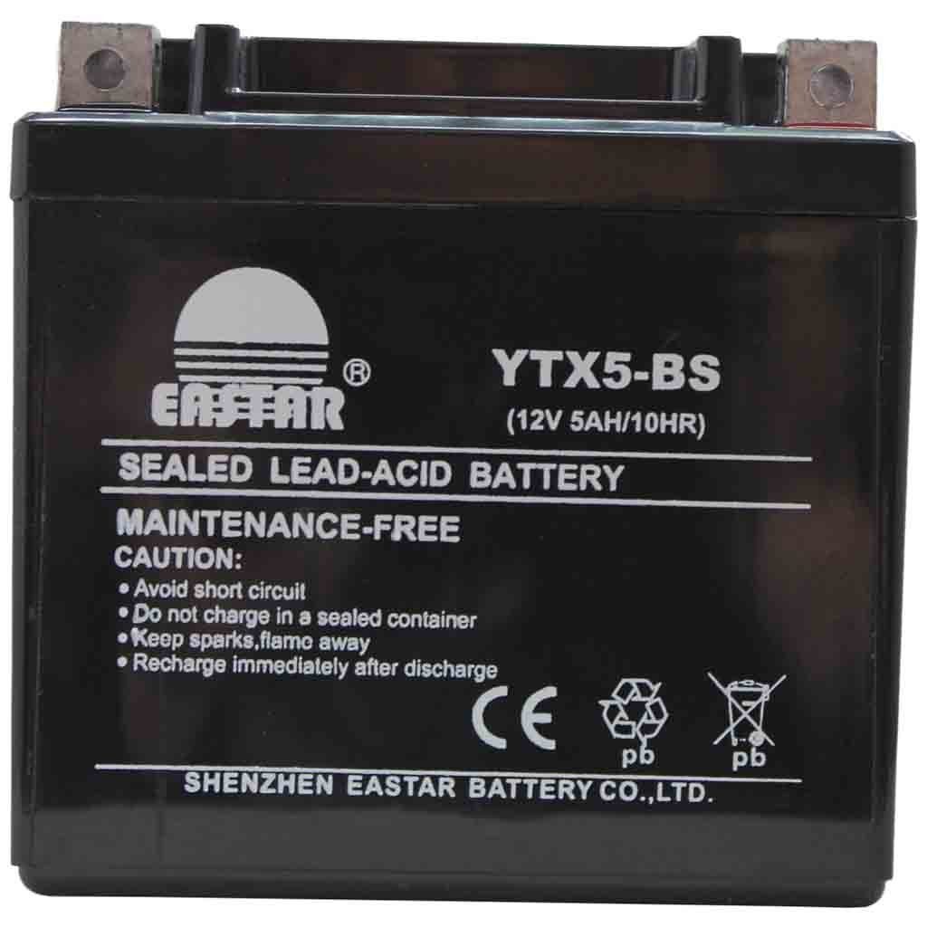 Eastar BATTERIE 12 VOLT Starterbatterie 5 Ah 8 Ah 10 Ah Roller Motorrad ...
