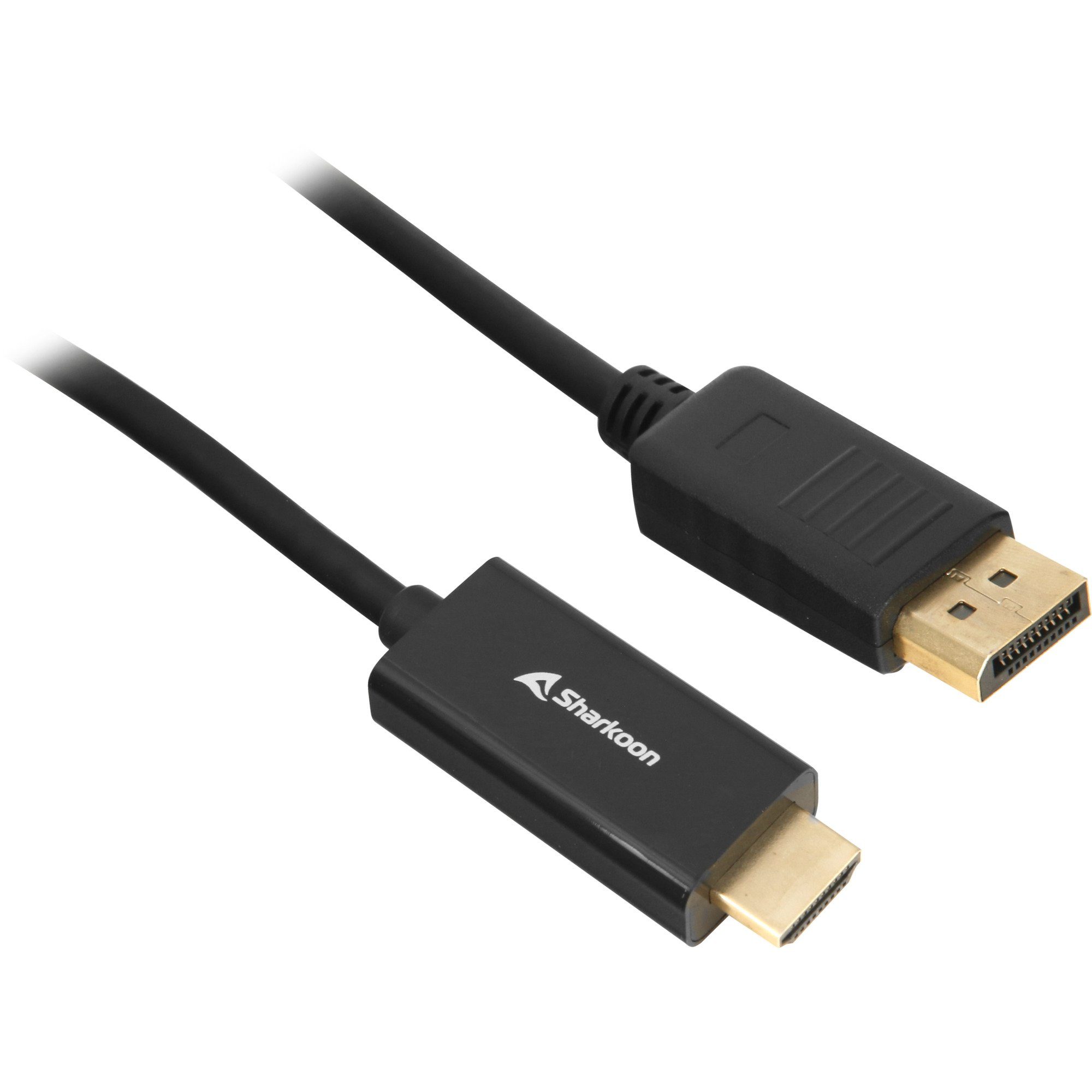 Sharkoon Adapterkabel Displayport 1.2 > HDMI 4K Adapter, Kabellänge: 2 ...