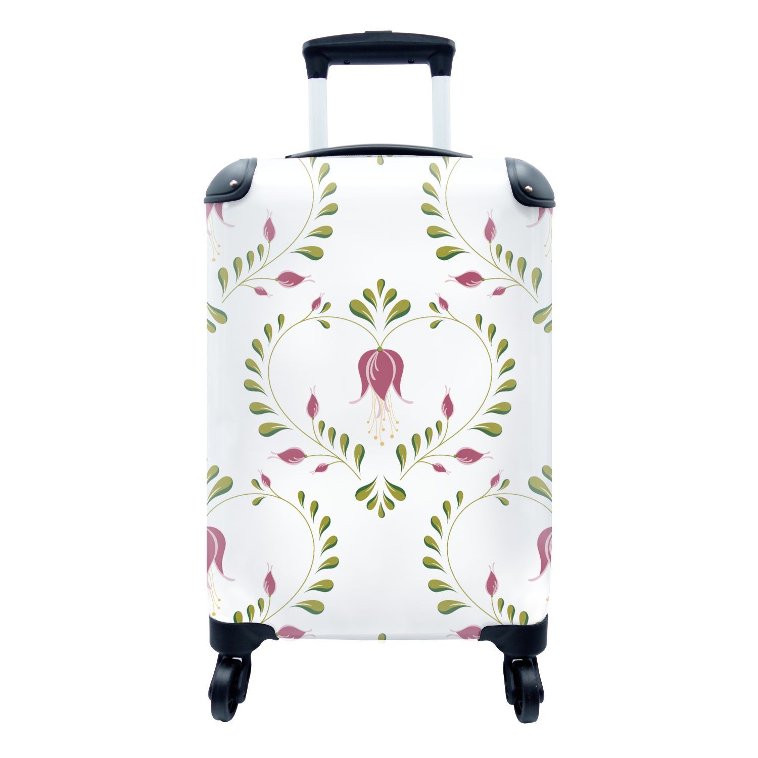 Muchowow Handgepäckkoffer Trolley Extra Leicht Mädchen Pflanzen