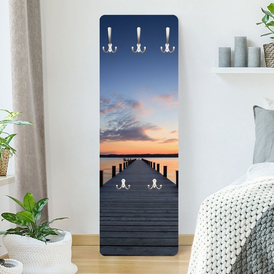 Bilderdepot24 Garderobenpaneel Blau Natur Strand Meer Weltall Himmel