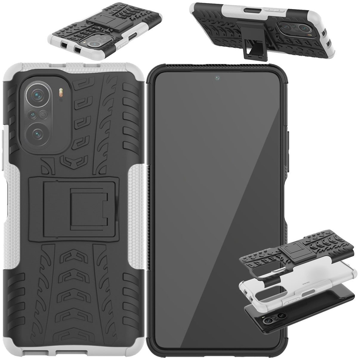 Wigento Handyhülle Für Xiaomi Redmi Note 10 10s Hybrid Handy Schutz