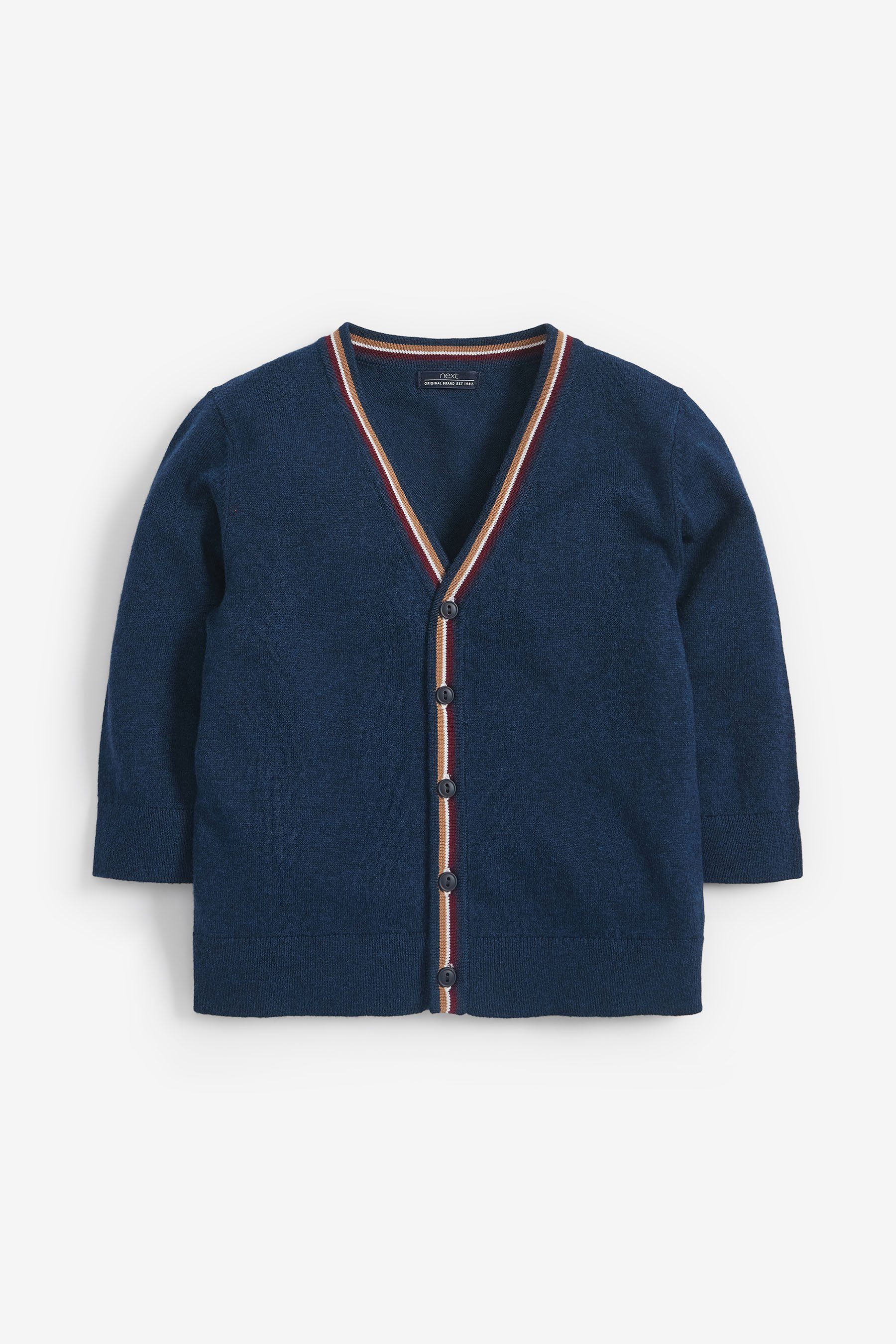 Next Strickjacke Durchgeknöpfte Strickjacke Mit Zierstreifen 1 Tlg