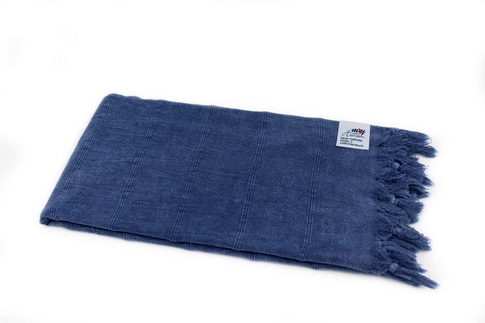 my Hamam Hamamtücher Hamamtuch marineblau Denim Style ca. 90x165 cm ... my Hamam Hamamtücher Hamamtuch marineblau Denim Style ca. 90x165 cm ...