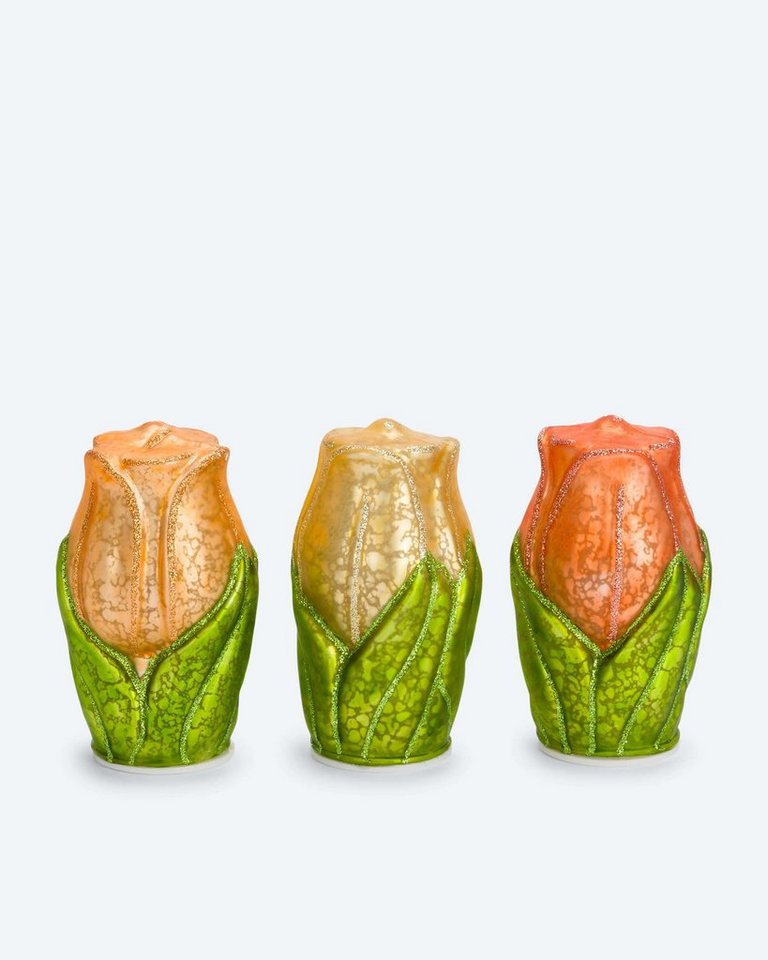 Online Fuchs Led Dekofigur Als 3er Set Tulpen Aus Glas Mit Led