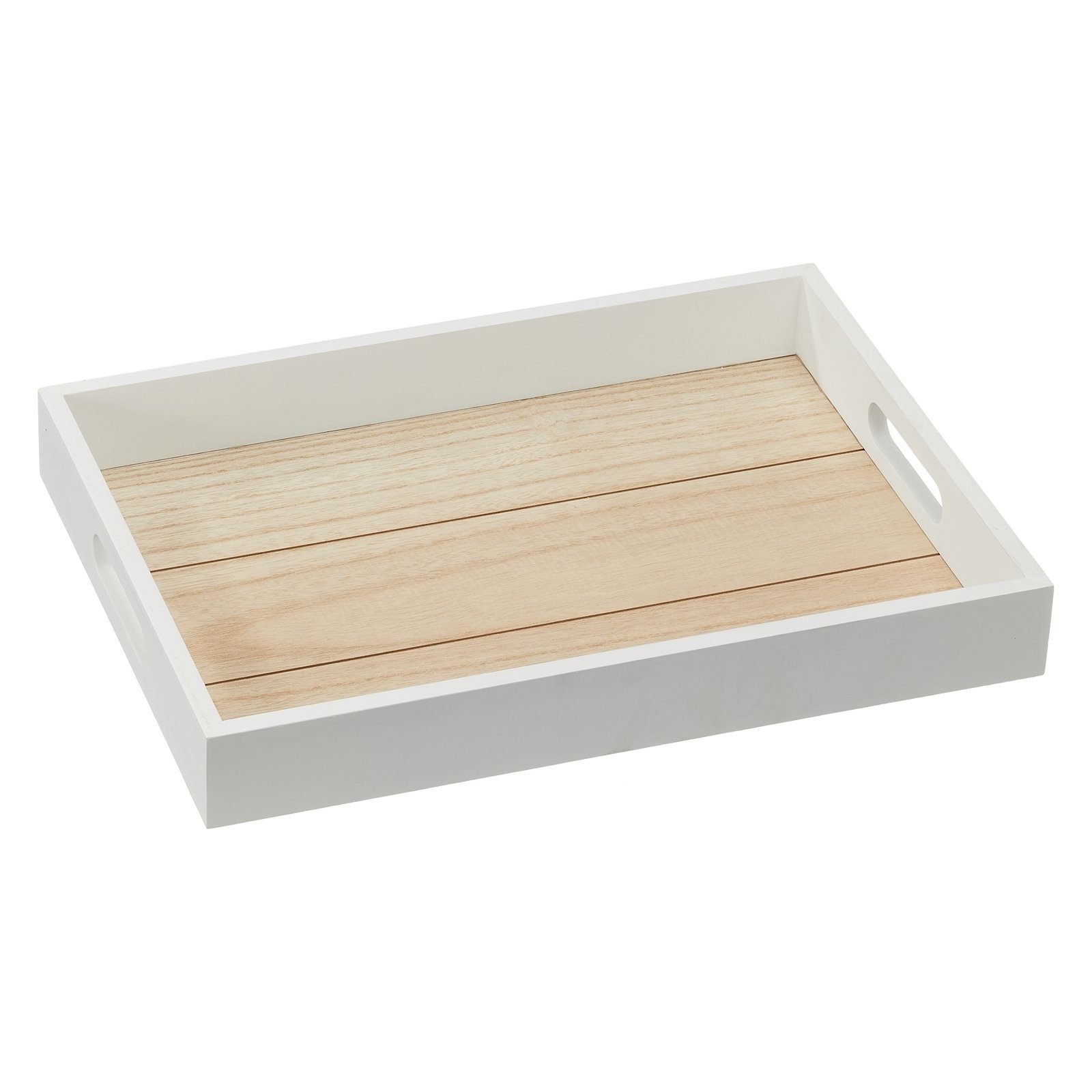 Neuetischkultur Tablett Tablett MDF weiß gestrichen, MDF