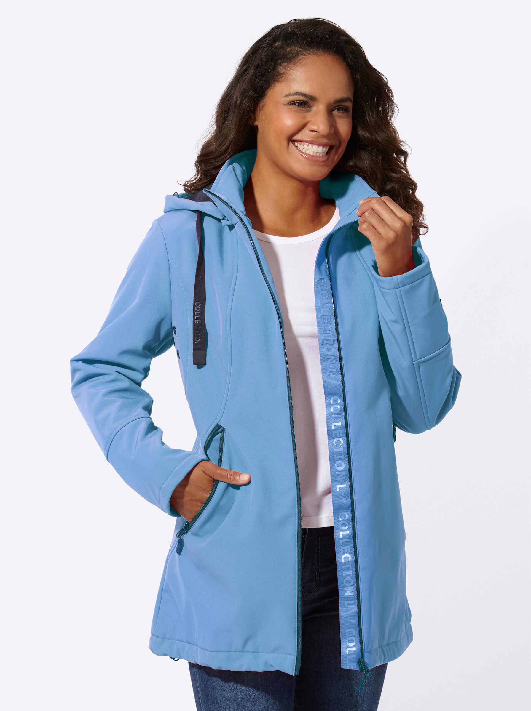 Witt Allwetterjacke Softshelljacke, Mit kontrastreicher Verarbeitung