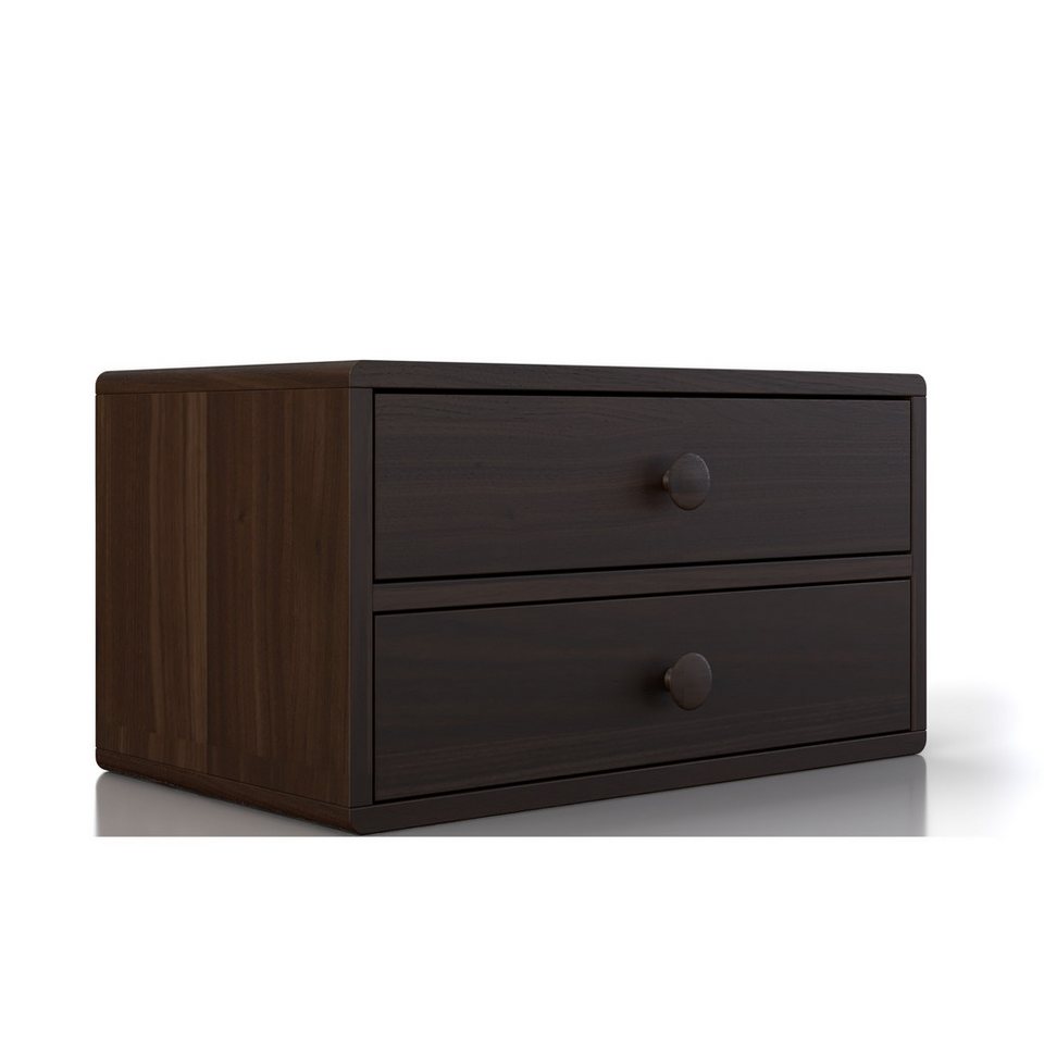 Woodek Design Nachttisch Hope Walnuss Schwebende Und Kompakte