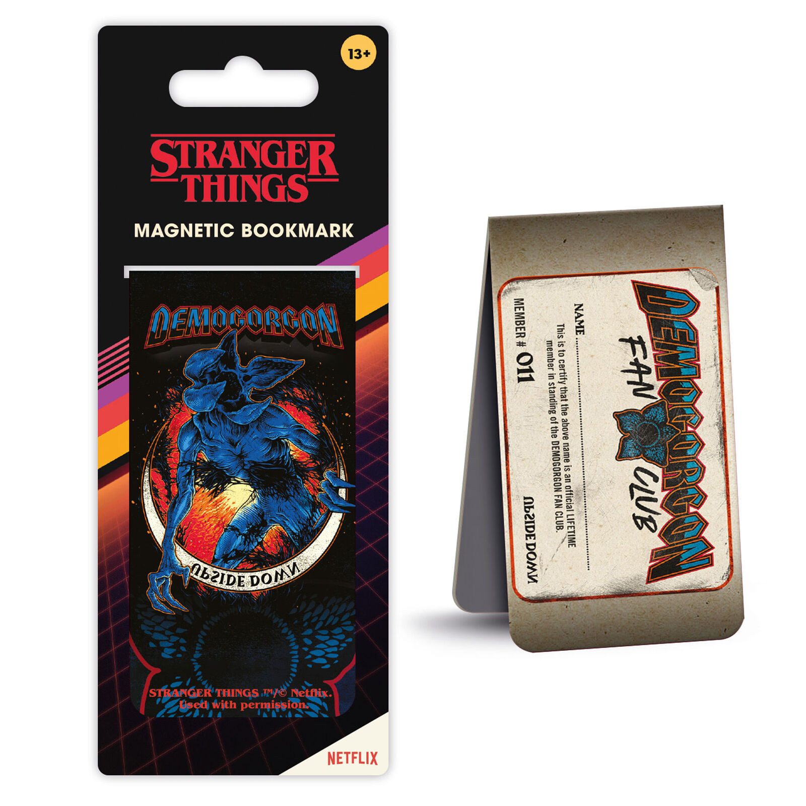 Magnet Stranger Things - Demogorgon - magnetisches Lesezeichen - 9x4,5 cm