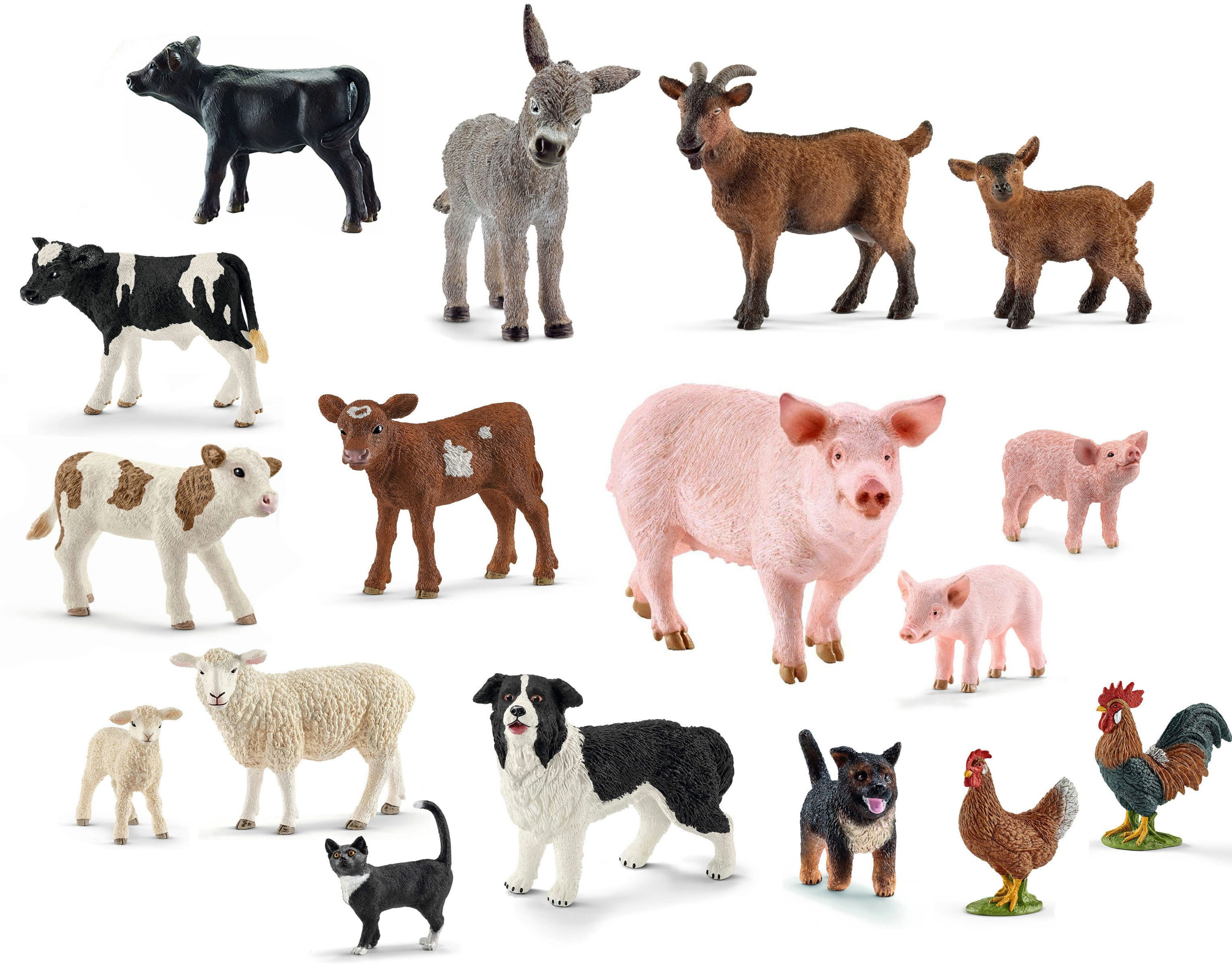 Schleich® Spielfigur Tierfiguren - Bauernhof-Set