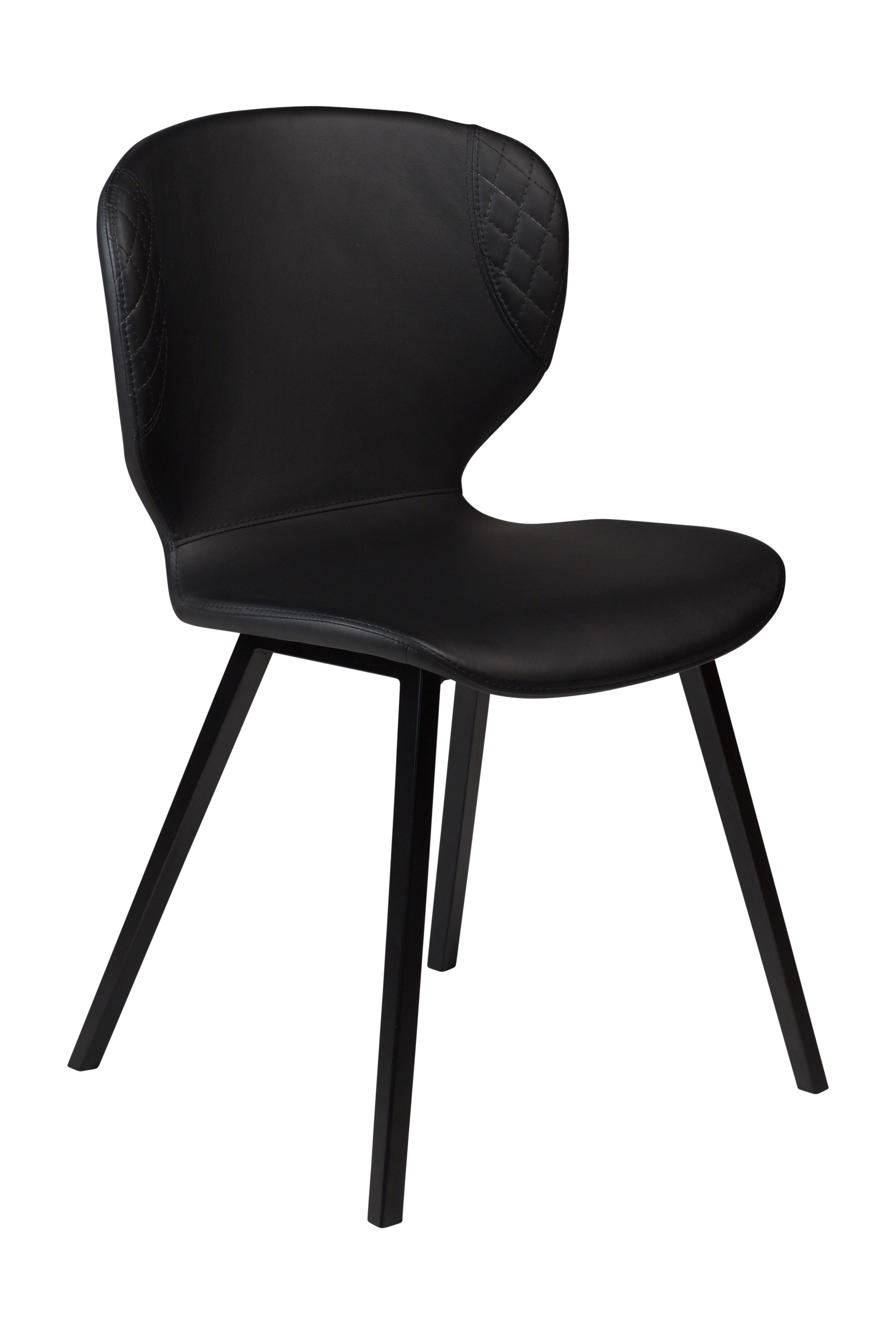 Ebuy24 Esszimmerstuhl 2er Set Danform Hawk Esszimmerstuhl Schwarz Pu Kun