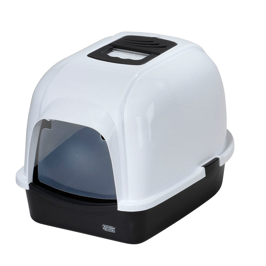 EBI Katzentoilette EBI Eck-Katzentoilette Prism M - schwarz, Katzen Klo