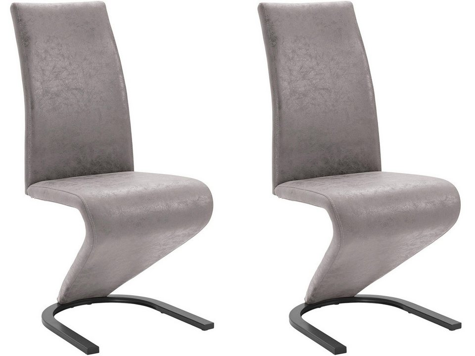 Loft24 Freischwinger Zap Set 2 St Esszimmerstuhl Mit Microfaser