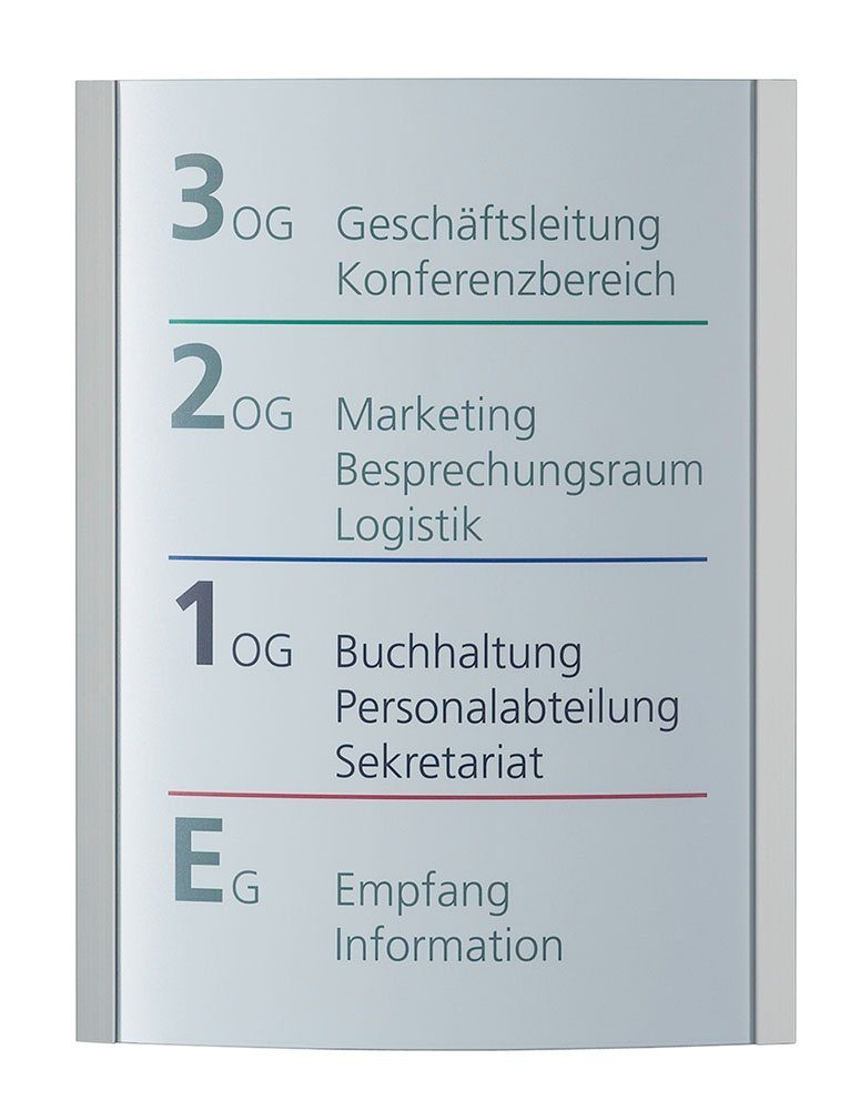 König Werbeanlagen Hinweisschild »ORLANDO Wegweiser A1 hoch, silber« online kaufen | OTTO