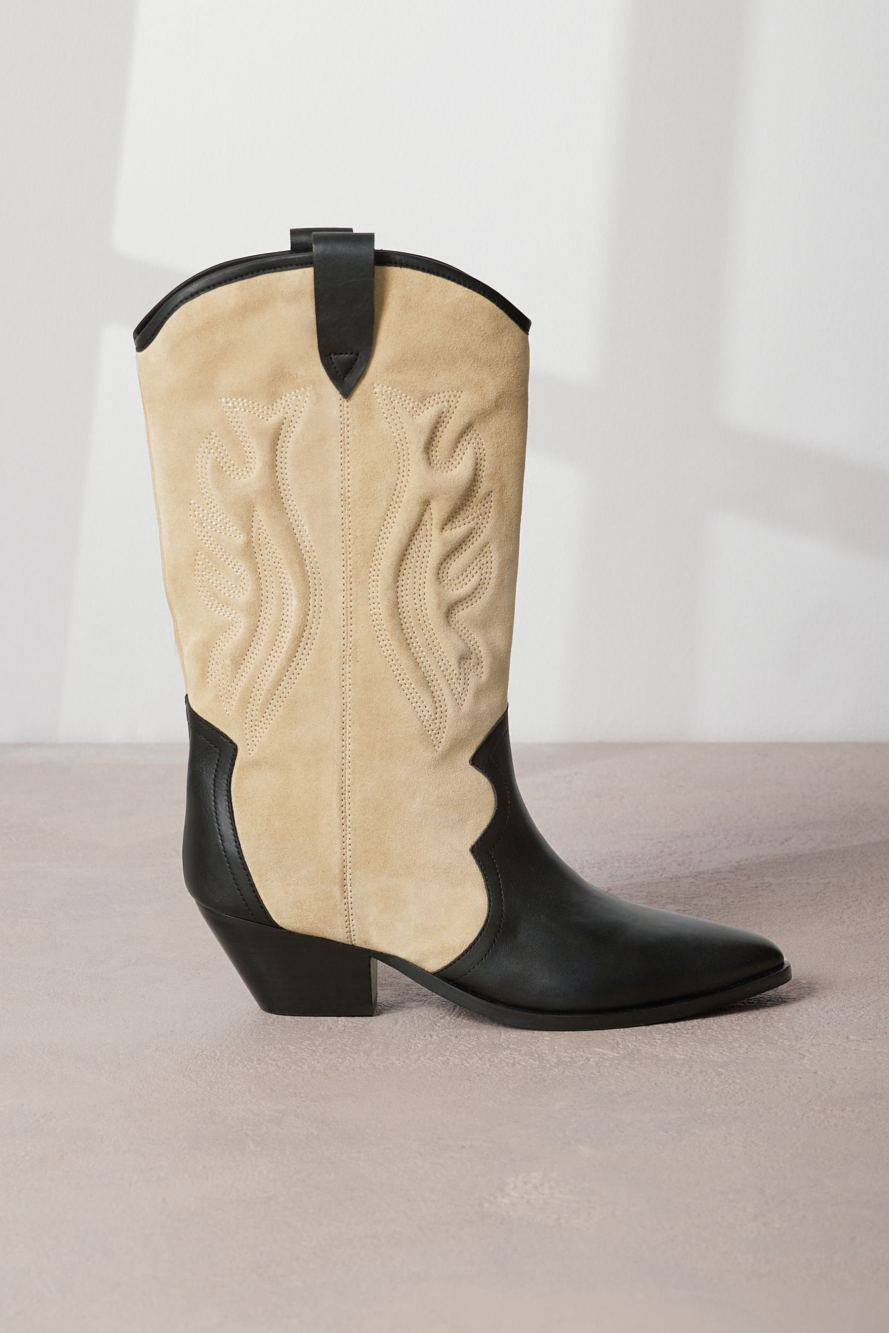 Next Forever Comfort® Western Wildleder Stiefeletten Westernstiefel 1