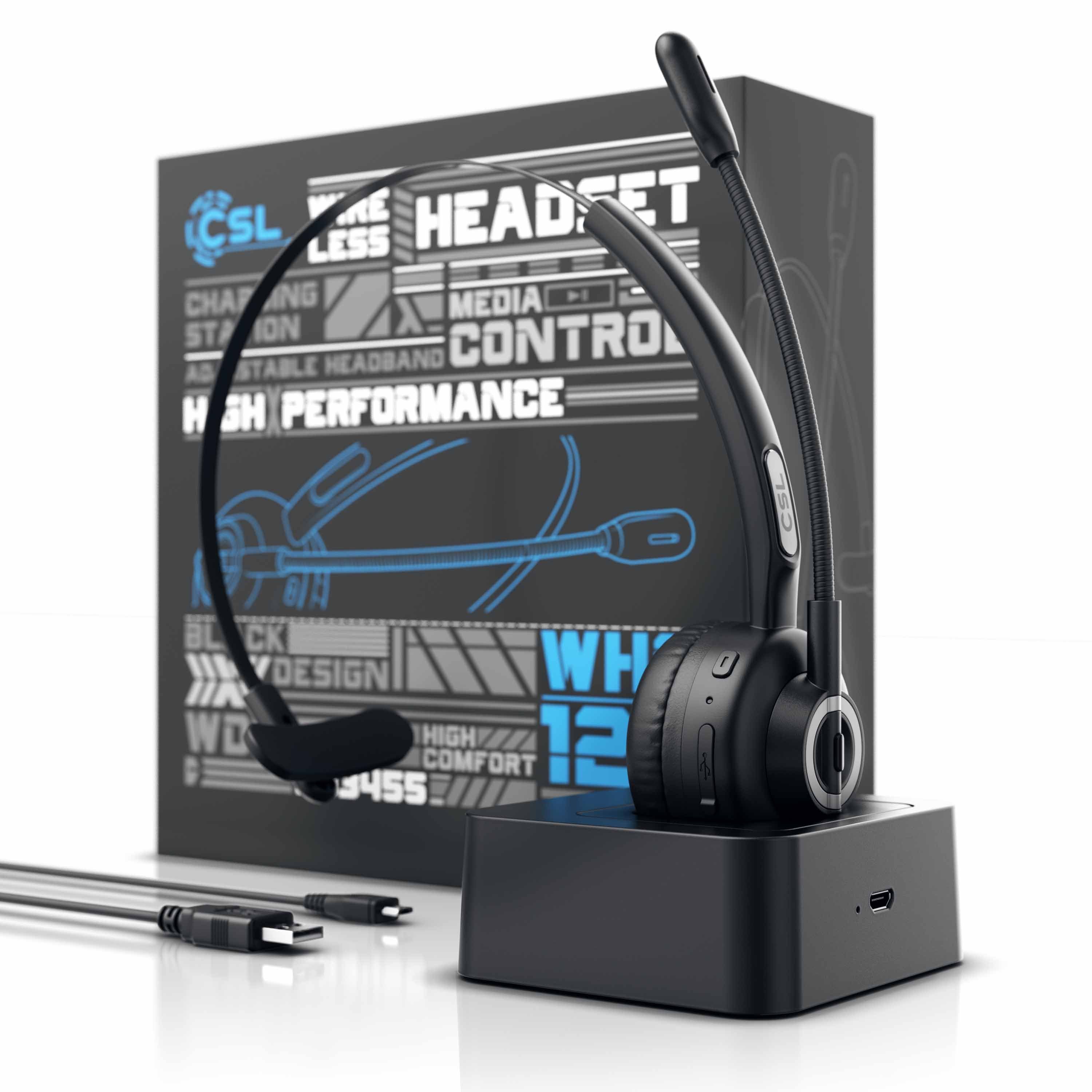 CSL Wireless-Headset (Rauschunterdrückung; Noise-Cancelling ...