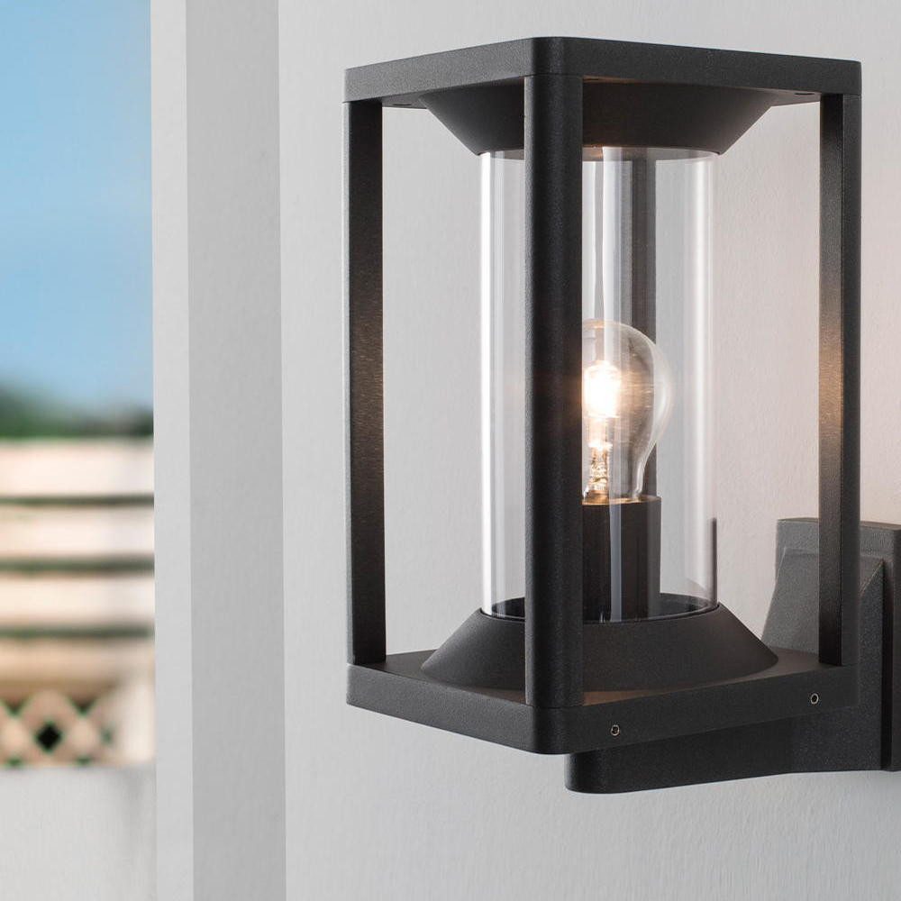 Click Licht Deckenleuchte Wandleuchte Loeve In Anthrazit E27 Ip65