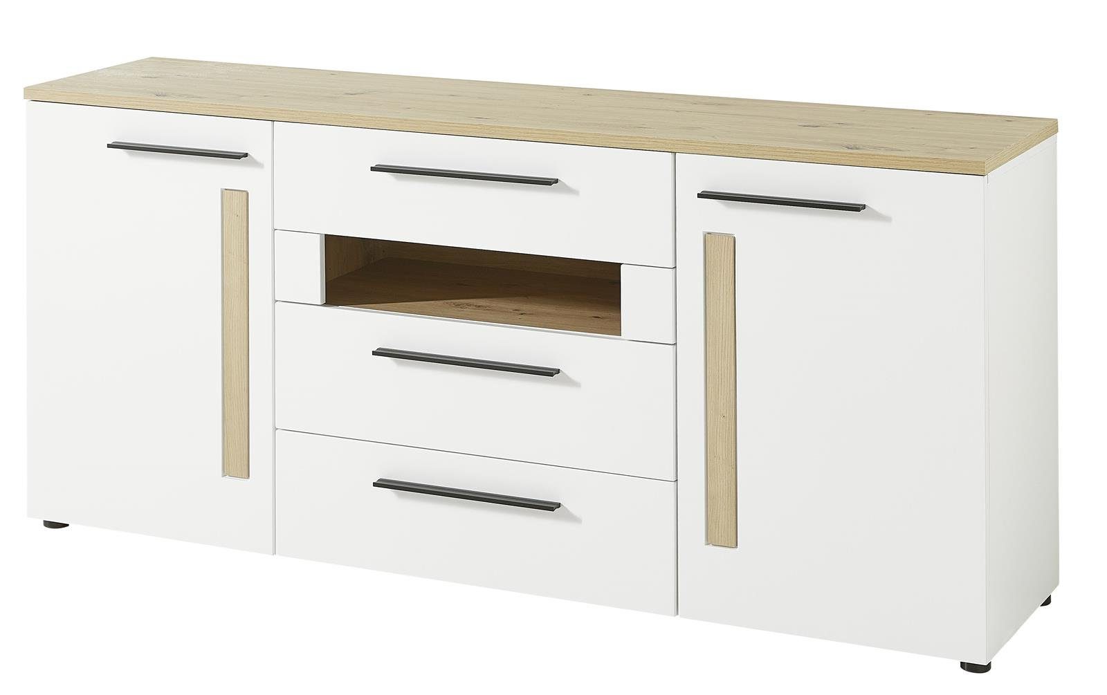 Möbelando Sideboard Lewes 180 X 81 X 44 Cm Bht Mit 2 Holztüren 3