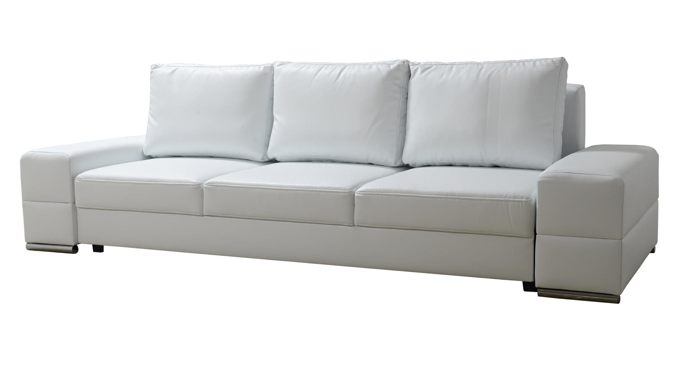 Jvmoebel Sofa Couch Kunstleder Sofa Edles Designer 3 Sitzer Möbel