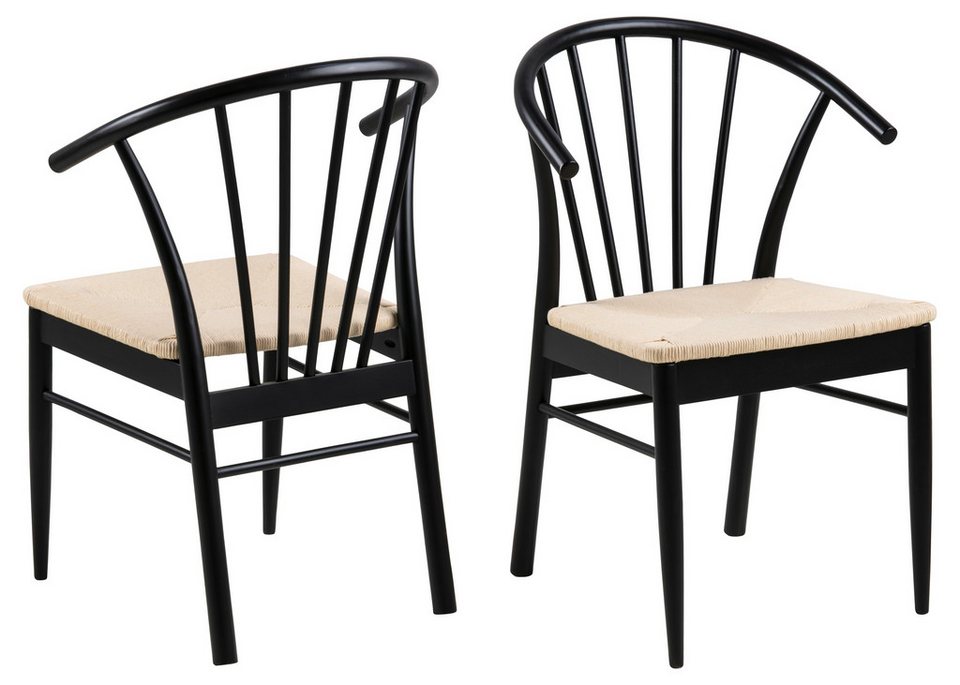 Freiraum Holzstuhl Cassandra 2er Set 2er Set In Schwarz Natur