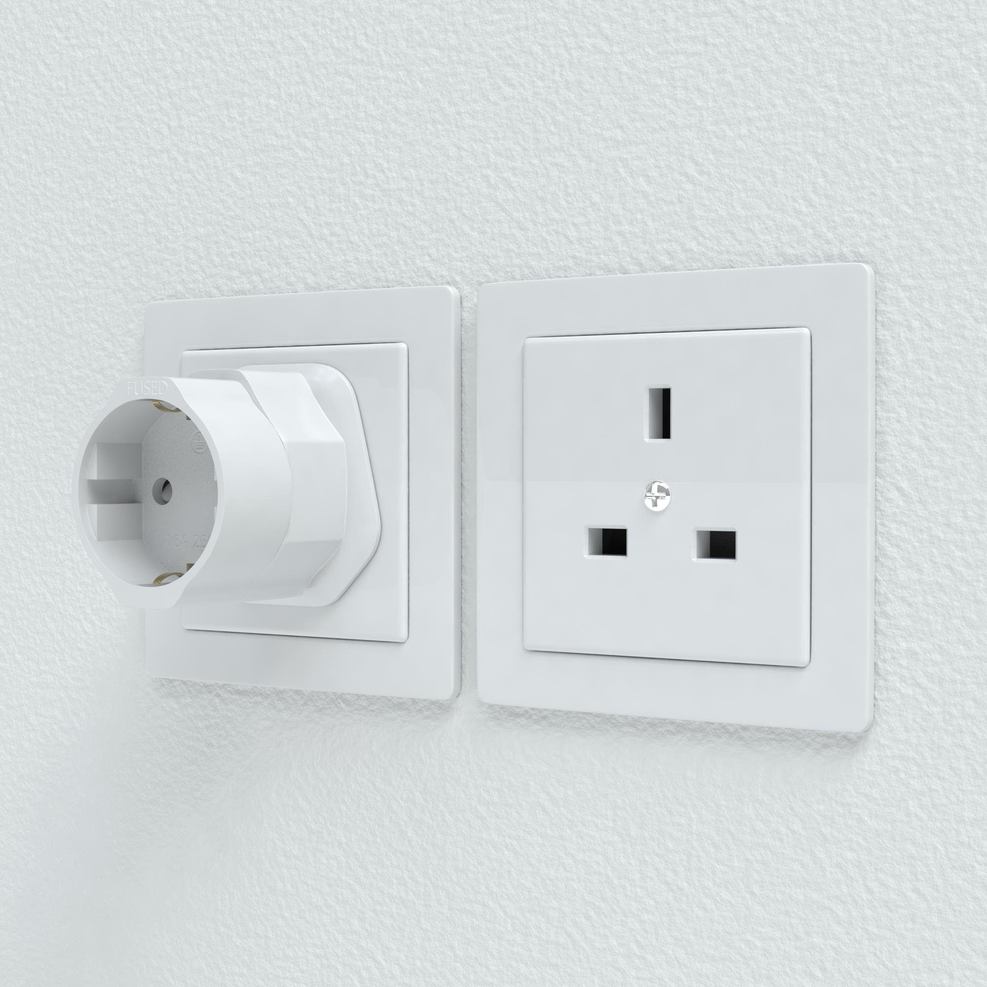 EAZY CASE 2x Travel Adapter UK Reiseadapter Stromstecker Stromadapter ...