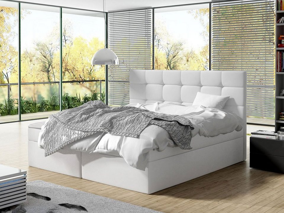Mirjan24 Boxspringbett Luanda Bonell Matratze Und Topperr Mit Zwei
