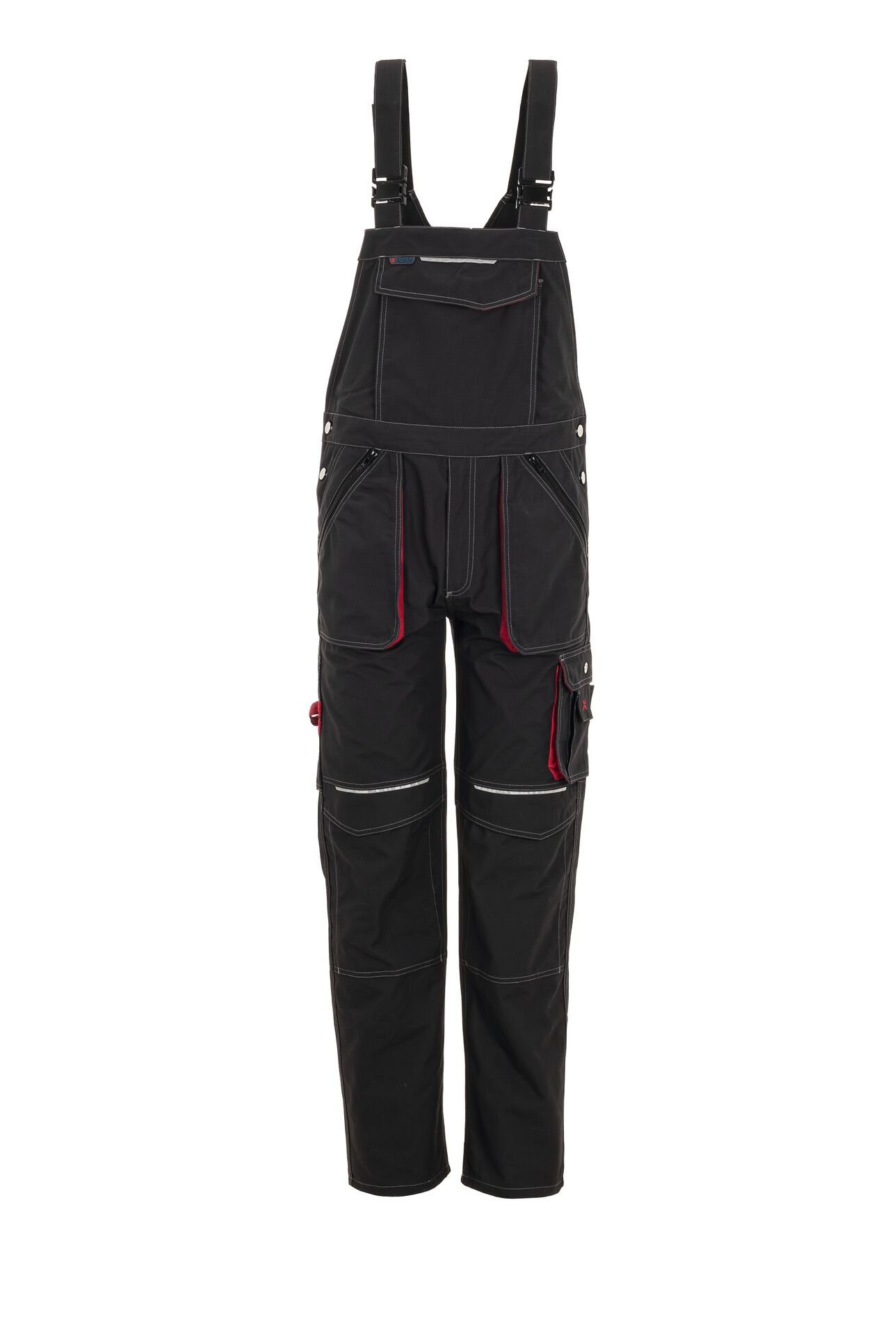 Planam Arbeitslatzhose Latzhose Basalt Anthrazitrot Größe 42 1 Tlg