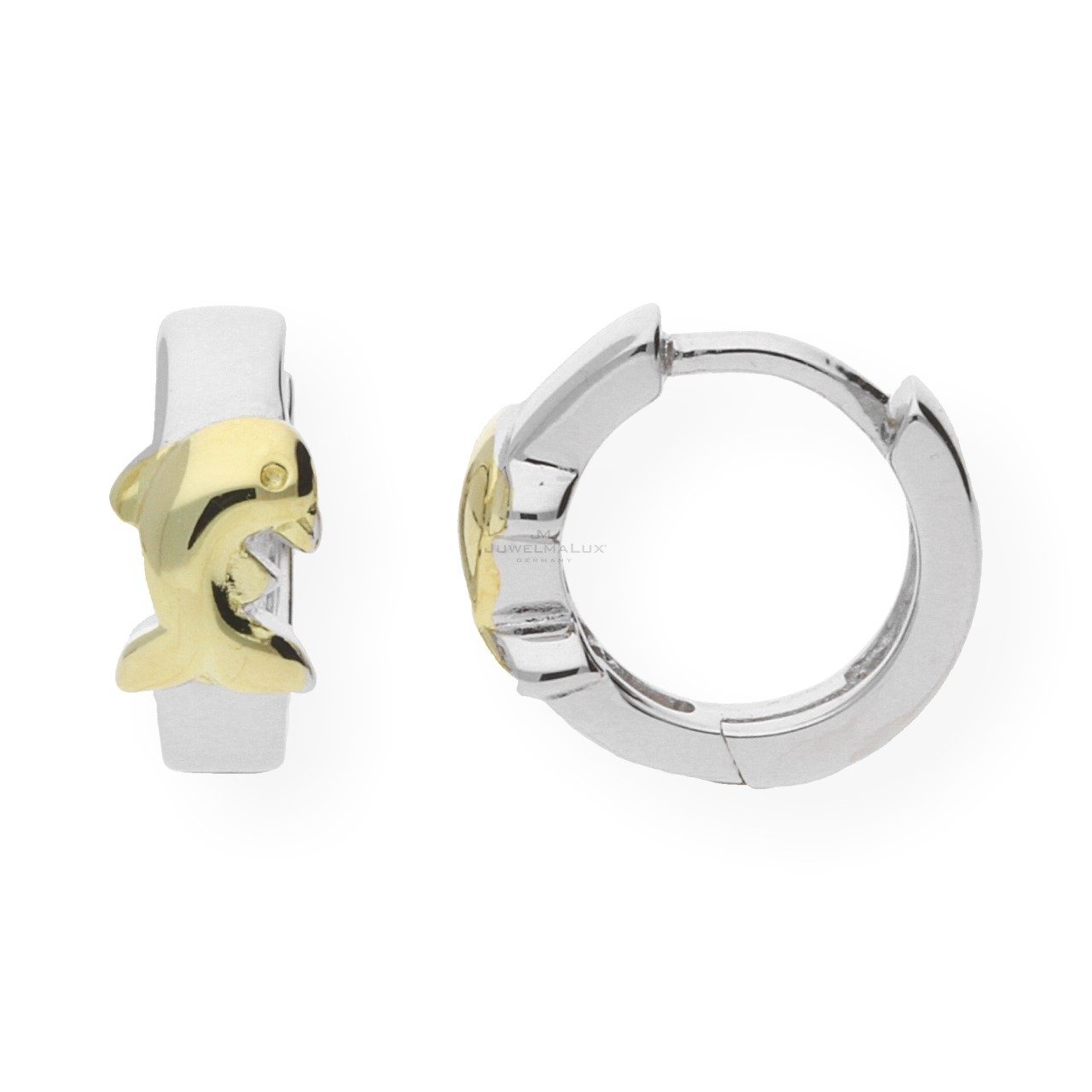 JuwelmaLux Paar Creolen JuwelmaLux Kinder Creolen 925/000 Sterling Silber teils gold plattiert ...