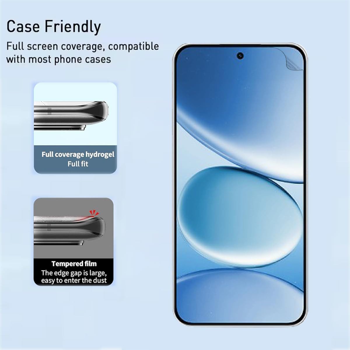 CLM-Tech Displayschutzfolie 3X für Xiaomi Redmi Note 15 5G 6,77 Zoll ...