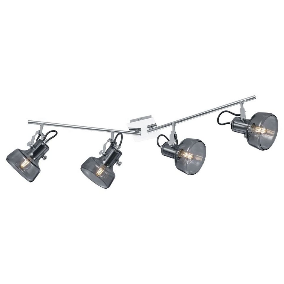 Trio Deckenleuchte Wand Und Deckenstrahler Kolani In Chrom Und Grau