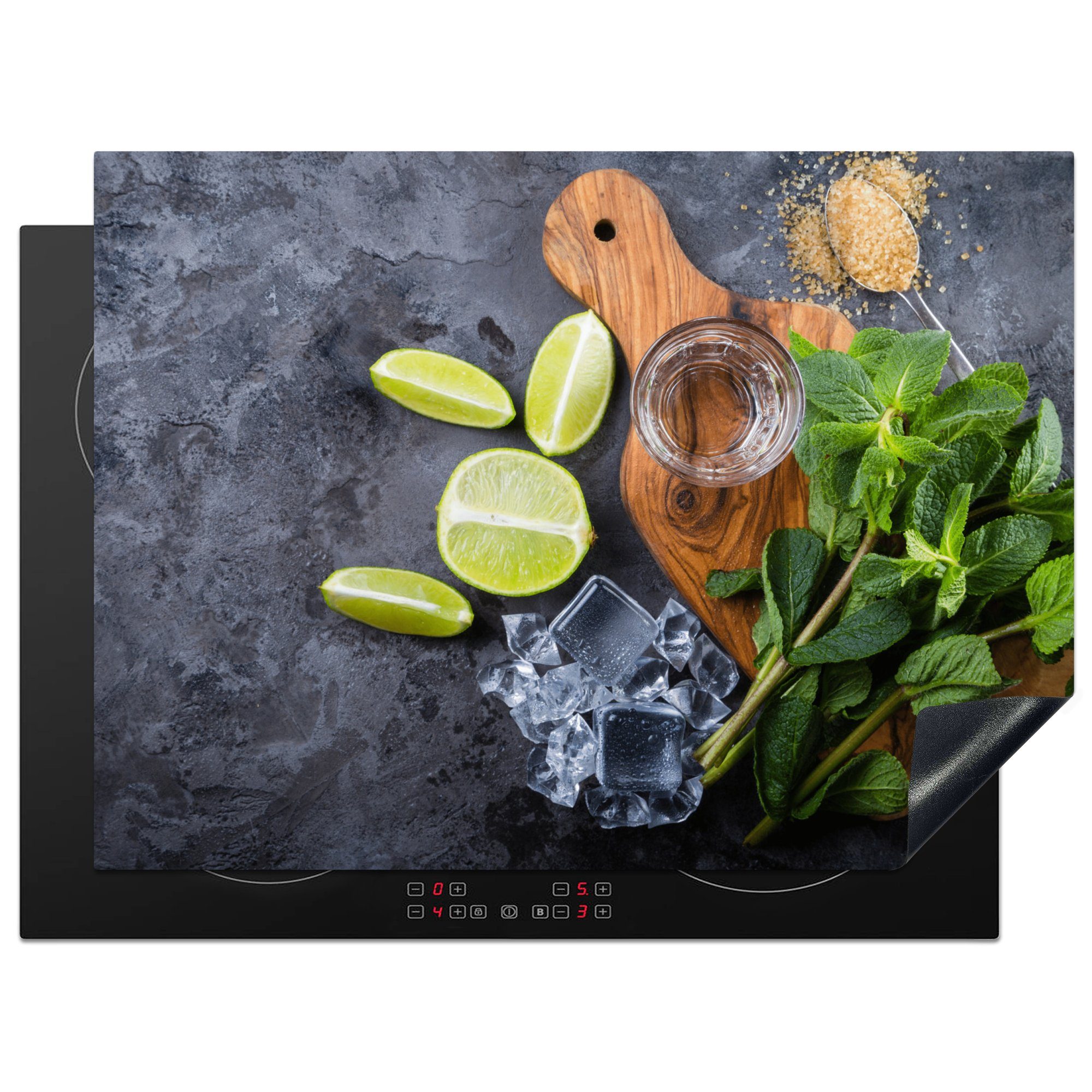 Muchowow Herdblende Abdeckplatte Schneidebrett Obst