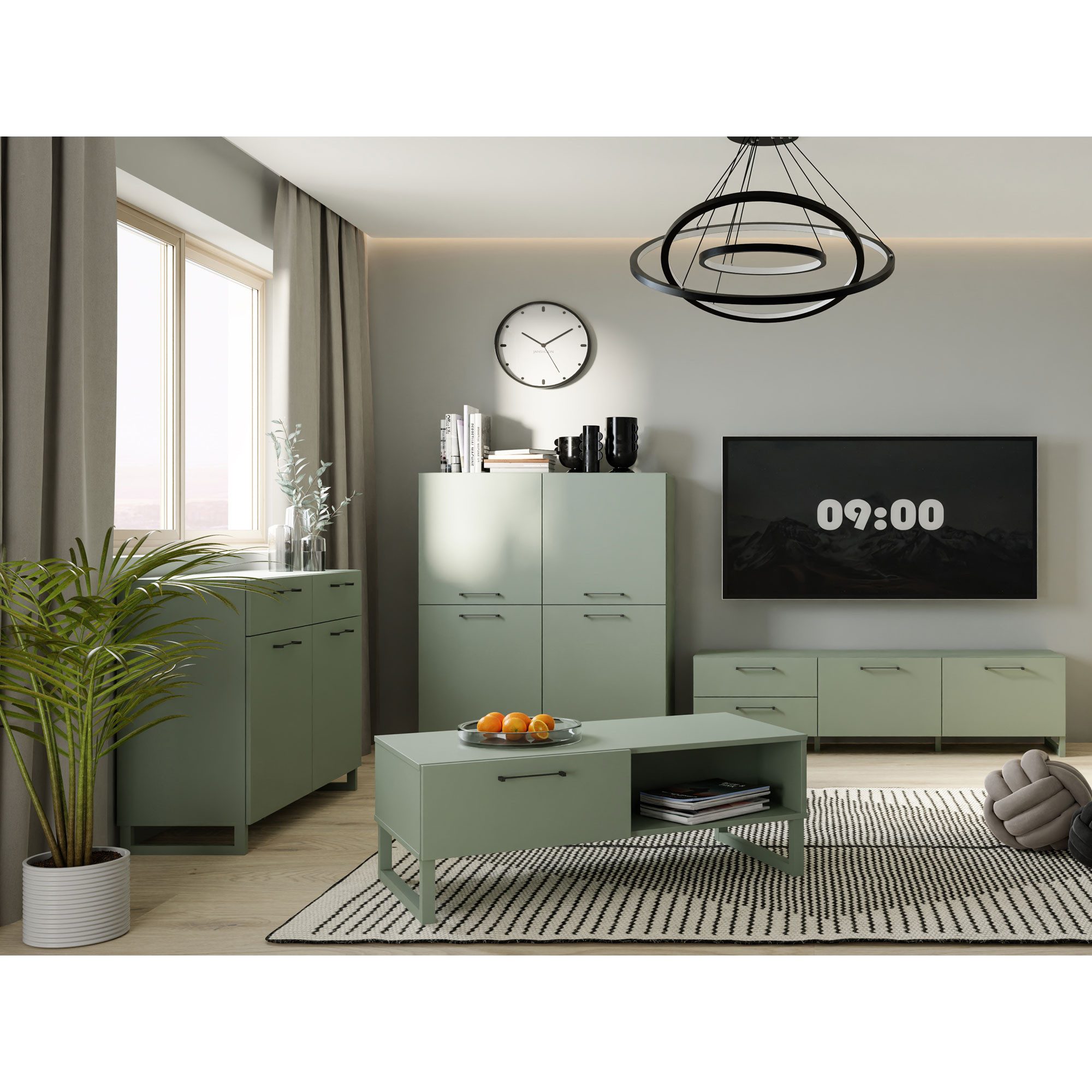 expendio Wohnzimmer-Set Sina 12, (Spar-Set, 4-St), Salbei