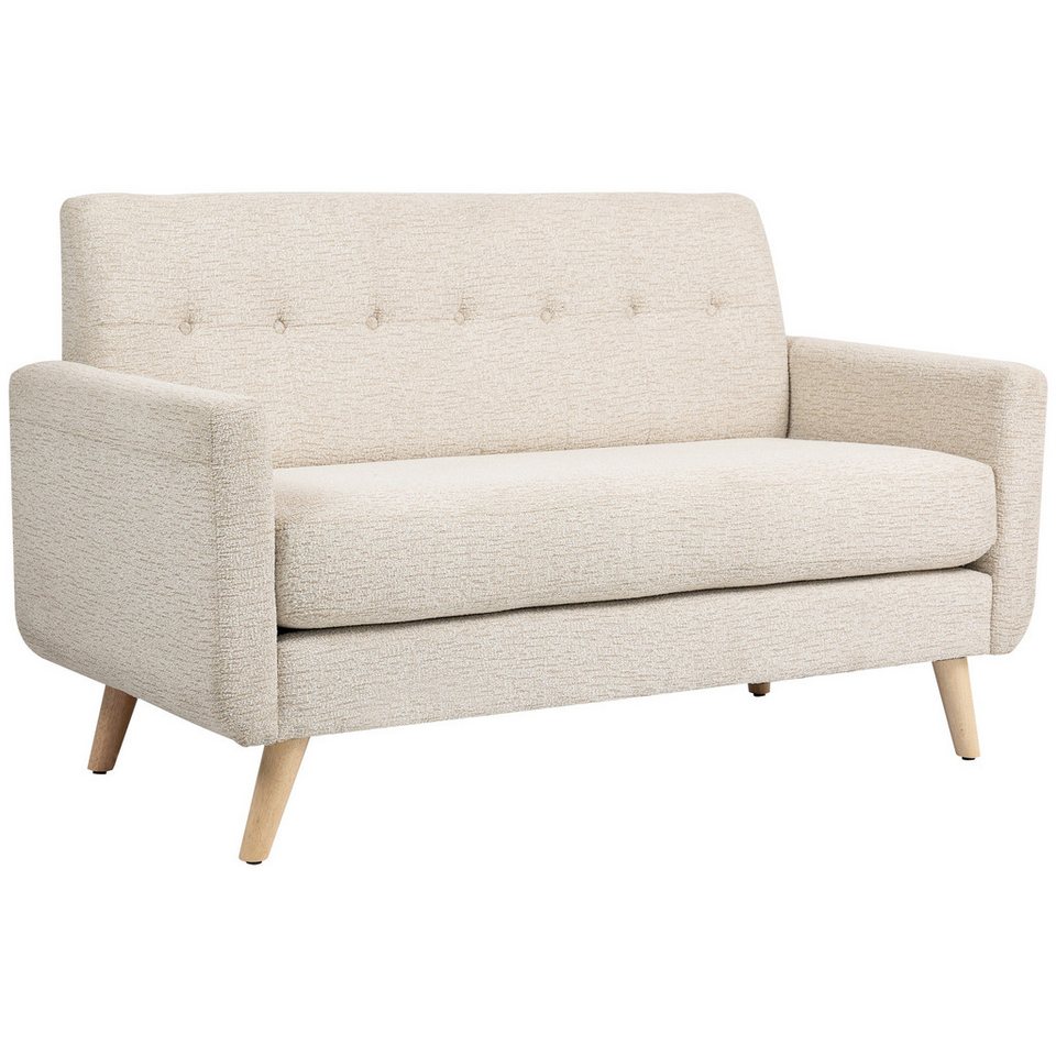 Homcom 2 Sitzer Polstersofa Im Modern Stil Mit Holzbeine Samtoptik