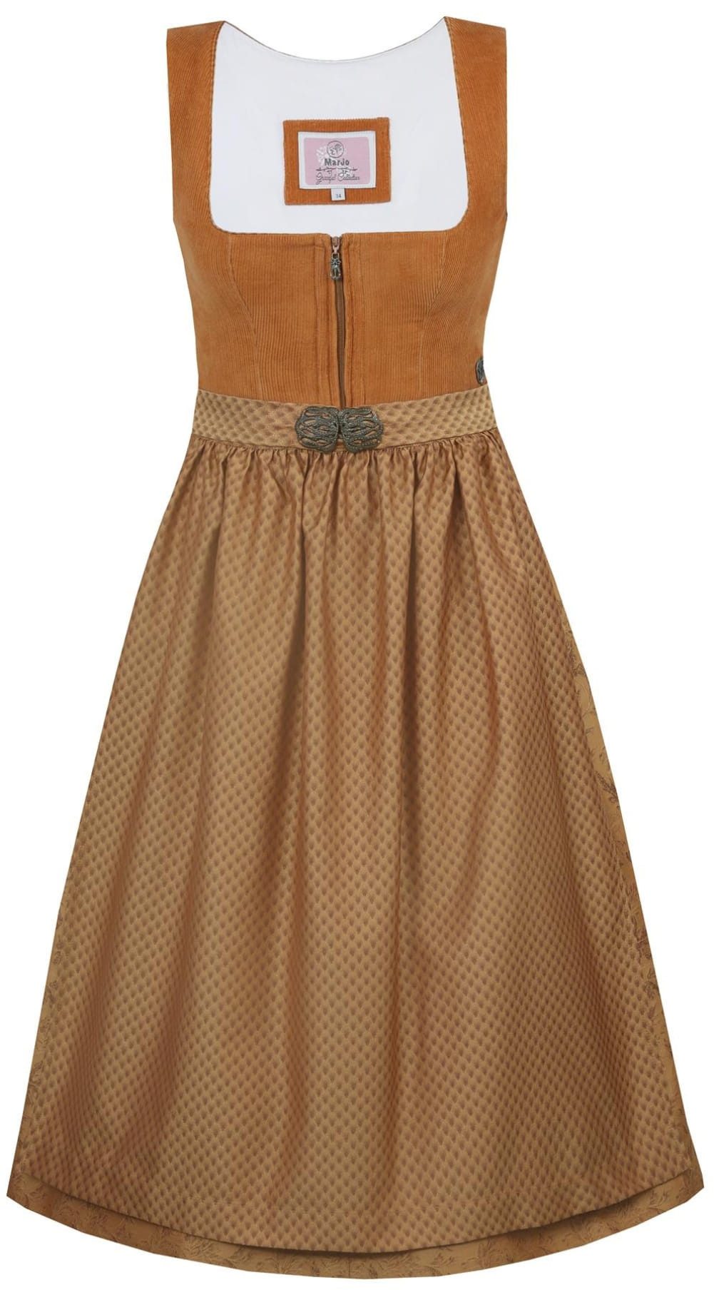 MarJo Dirndl Dirndl Finningen 70cm Länge honig, Trachtenkleid