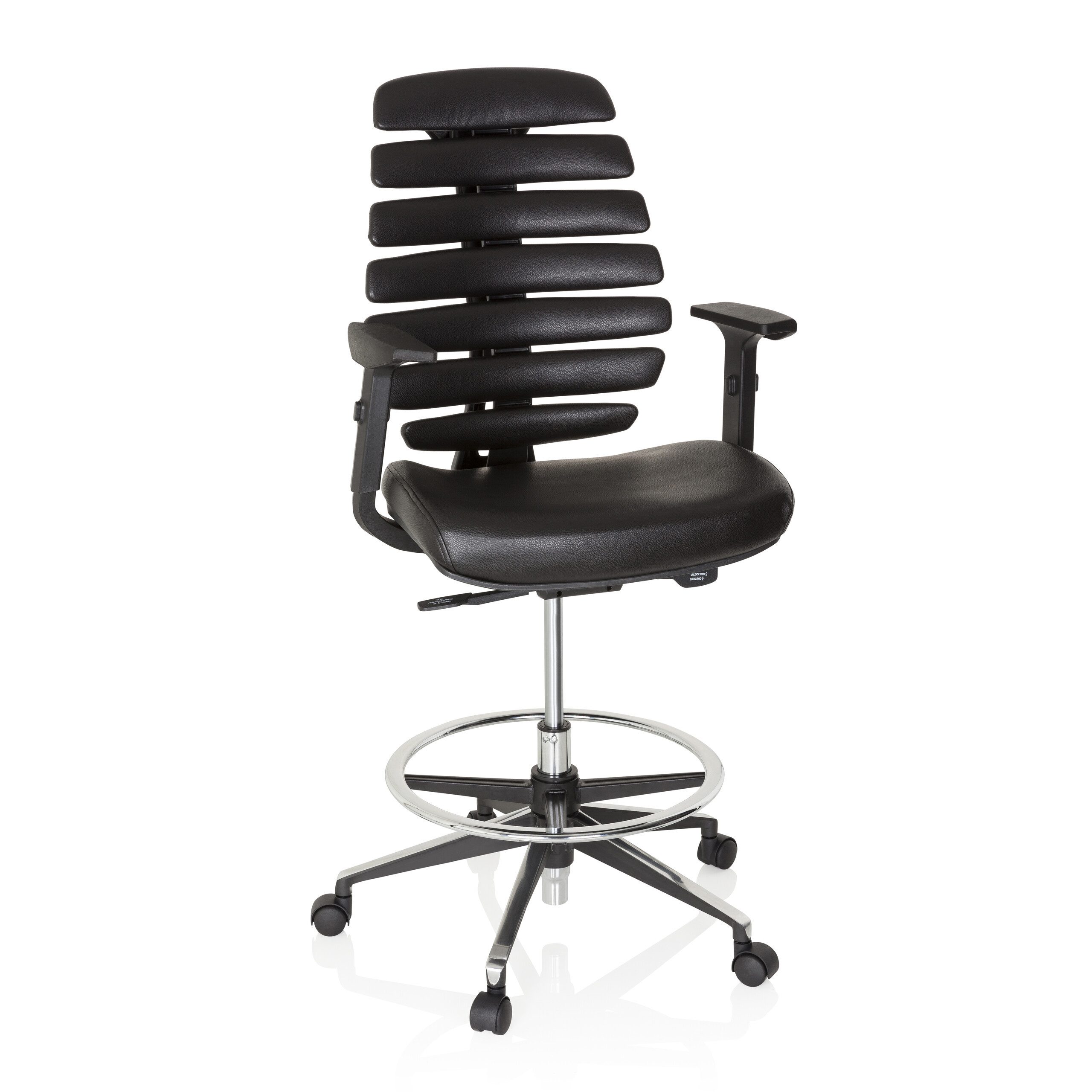 Hjh Office Drehstuhl Counterstuhl Ergo Line Ii Work Leder 1 St