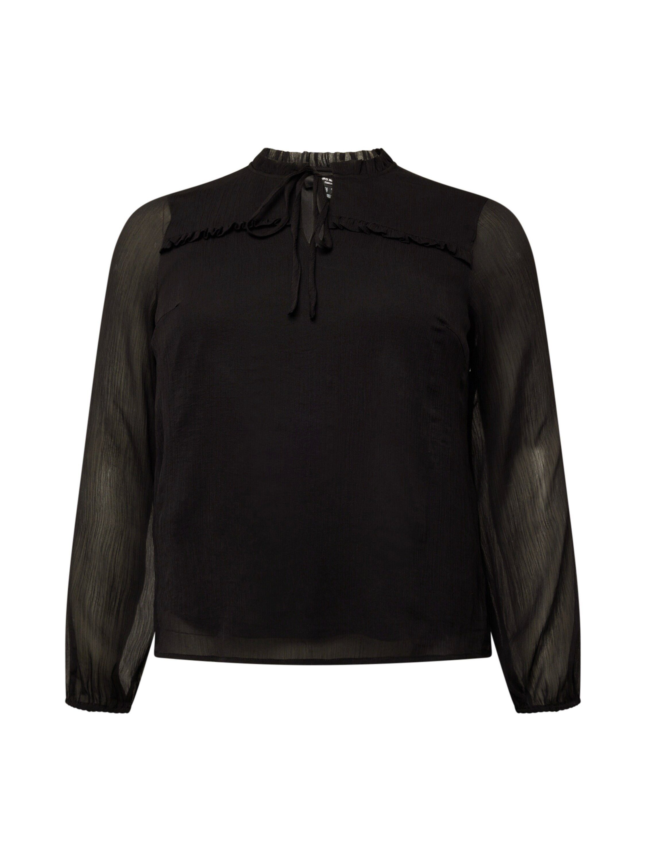 Vero Moda Curve Langarmbluse Milla 1 Tlg Rüschen Cut Outs Drapiert