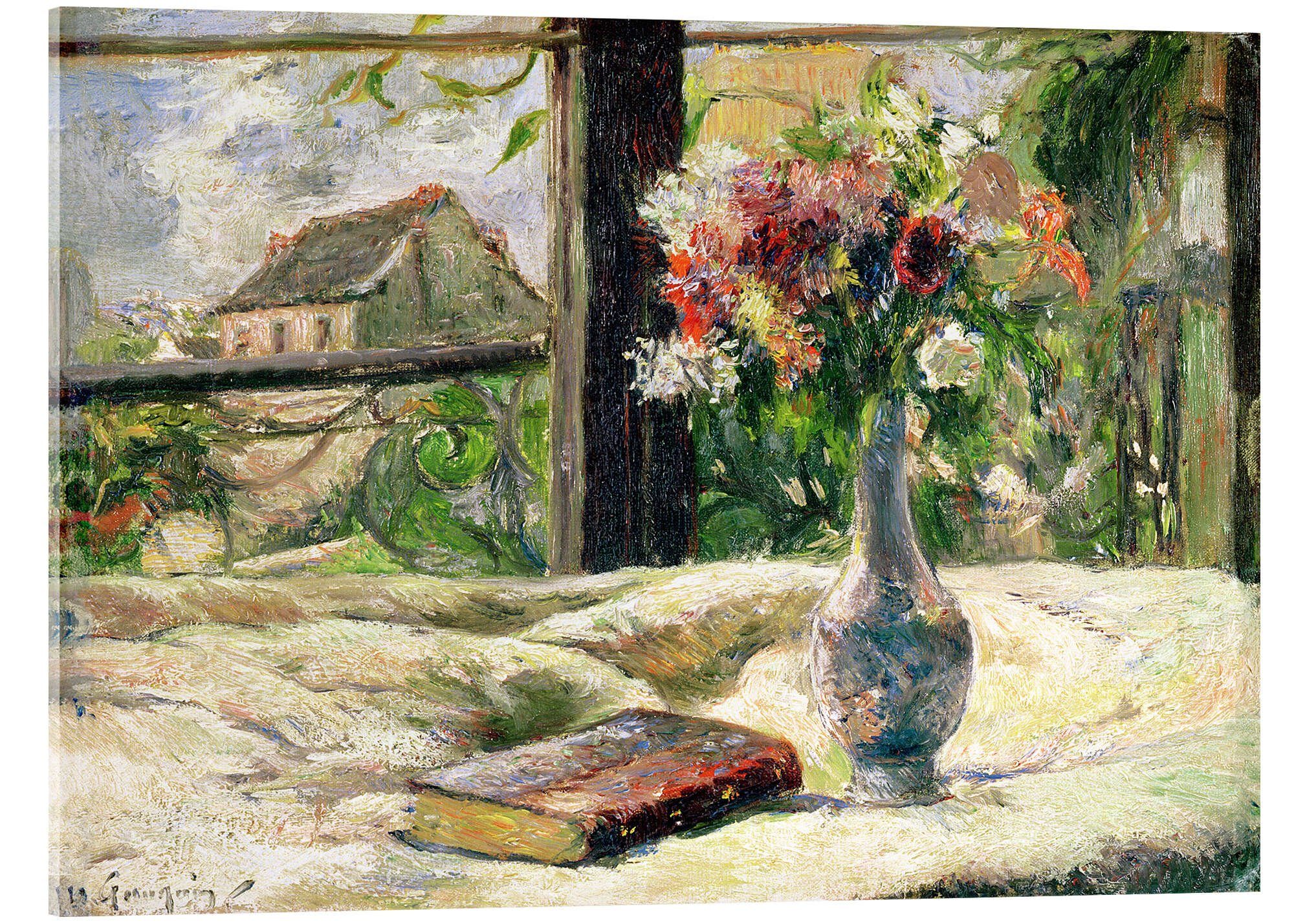 Posterlounge Acrylglasbild Paul Gauguin Vase Mit Blumen Malerei