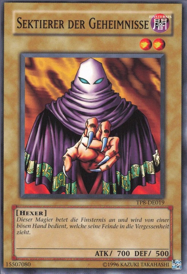 Recollectibles Sammelkarte Yugioh Karte Sektierer Der Geheimnisse