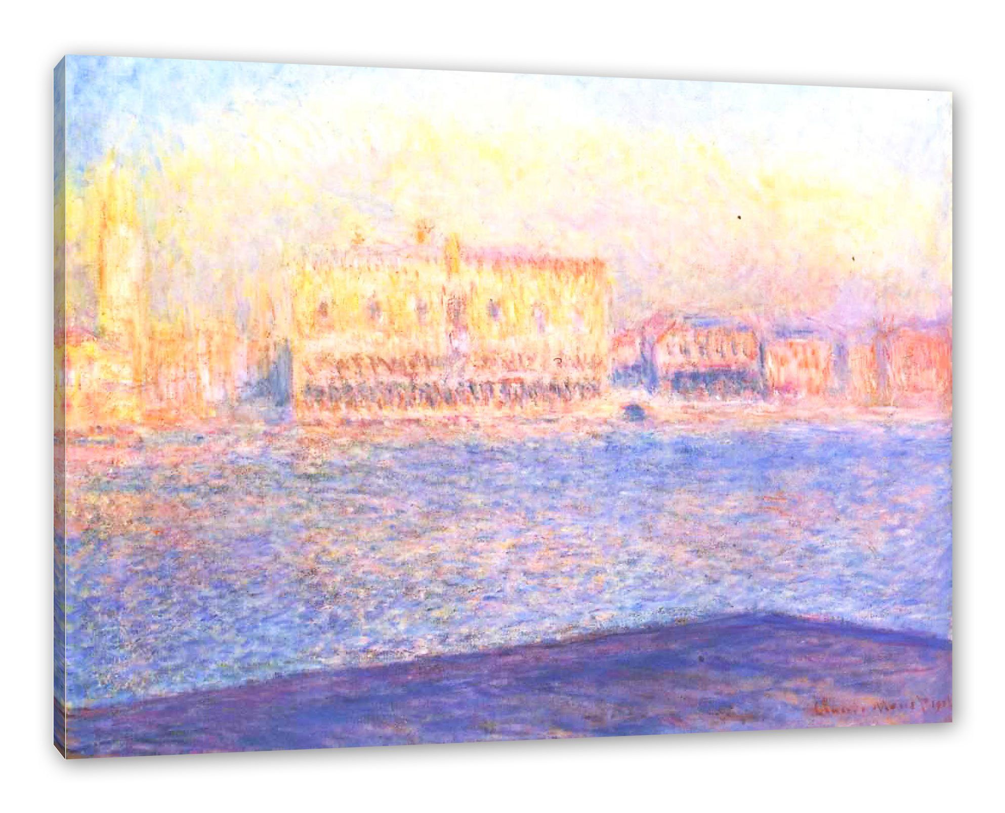 Pixxprint Leinwandbild Claude Monet Blick Von Santa Maria Maggiore
