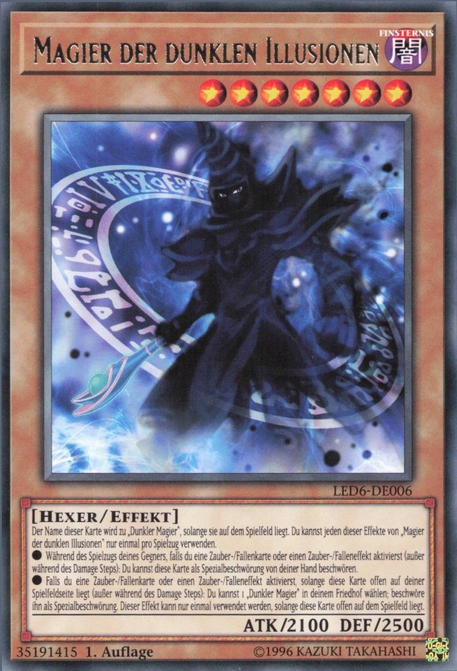 Recollectibles Sammelkarte Yugioh Karte Magier Der Dunklen Illusionen
