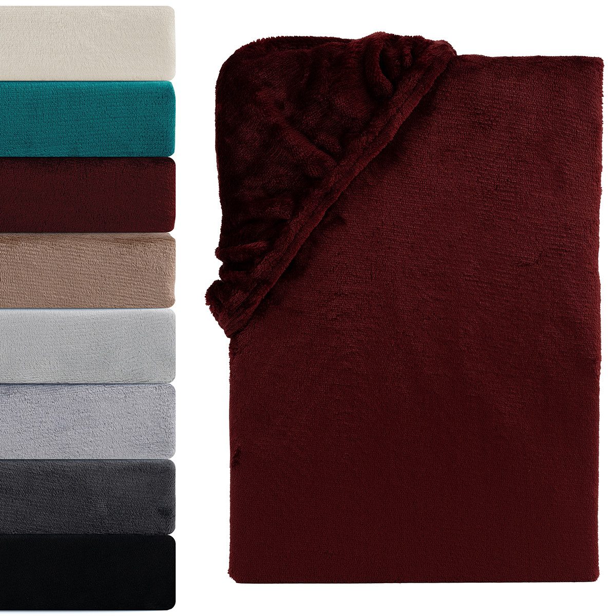 Visaggio Spannbettlaken Cashmere Touch Winter Spannbetttuch Super Soft ...