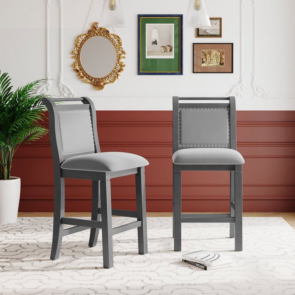 Odikalo Bartisch Barhocker Set Esstisch Set Mitohne 2 Gepolstert