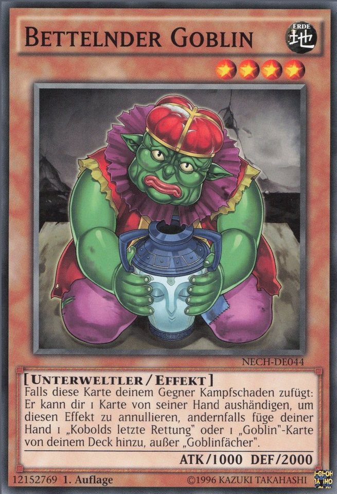 Recollectibles Sammelkarte Yugioh Karte Bettelnder Goblin Deutsch Yu