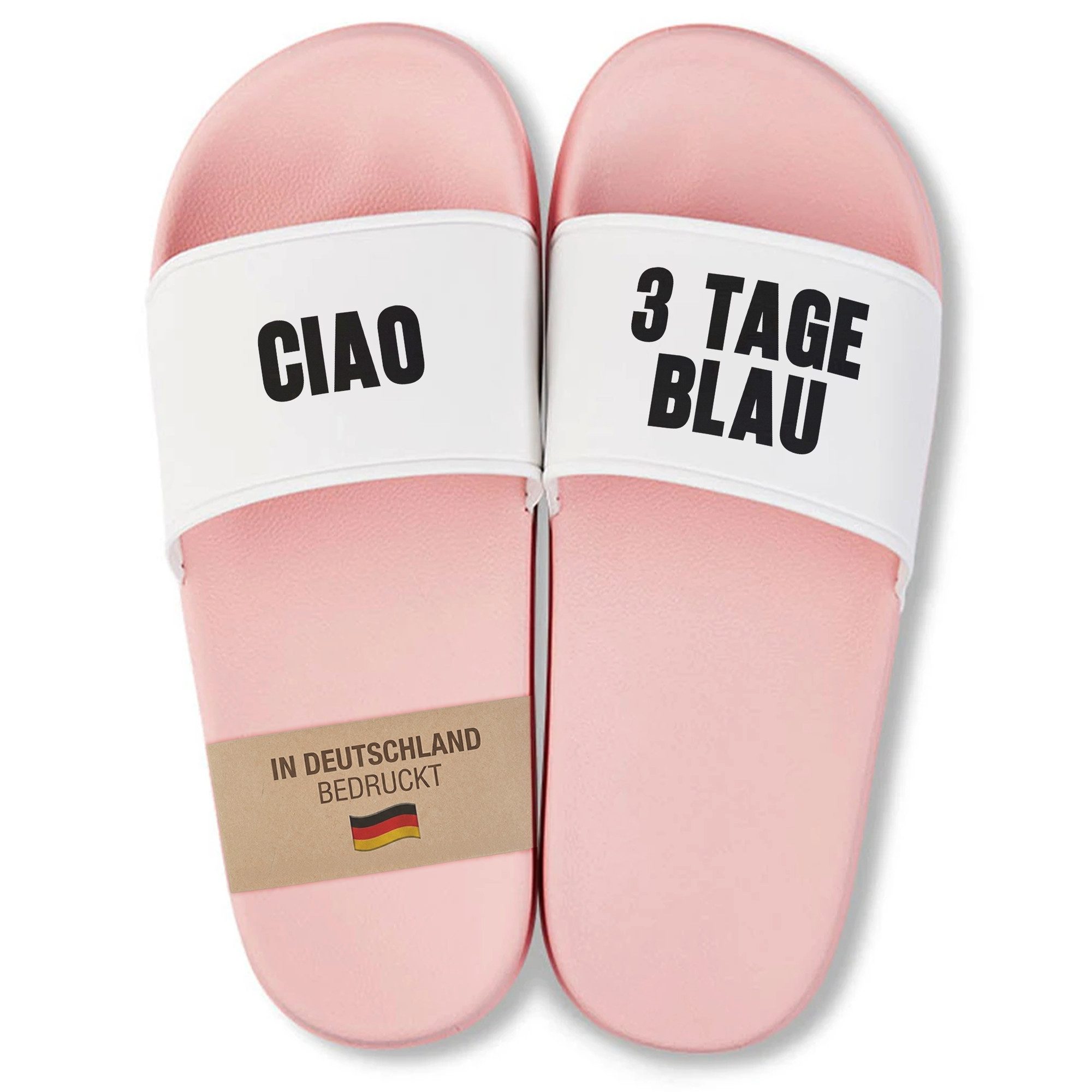 22Feels Badelatschen Damen Pink Geschenk Spruch Pegal halten Party ...