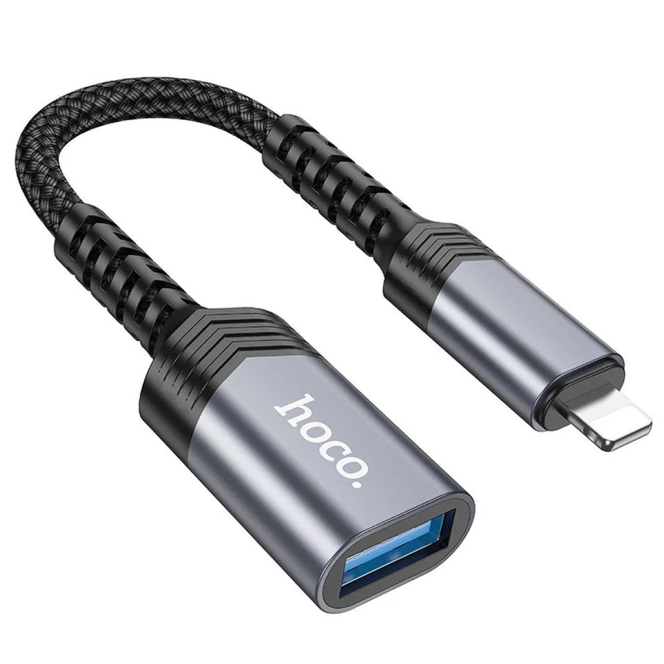 hoco. Adapter iPhone-Anschluss 8-polig auf USB 3.0 UA24 schwarz USB-Adapter