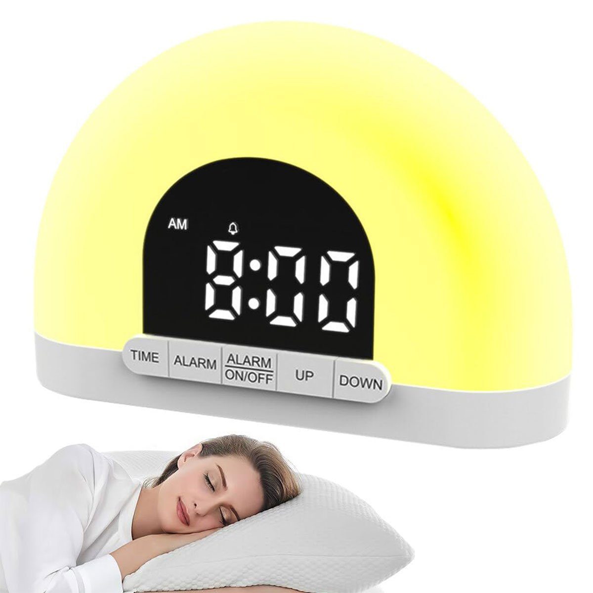Dopwii Wecker Sonnenaufgangswecker Wecklicht Mit Schlummerfunktion
