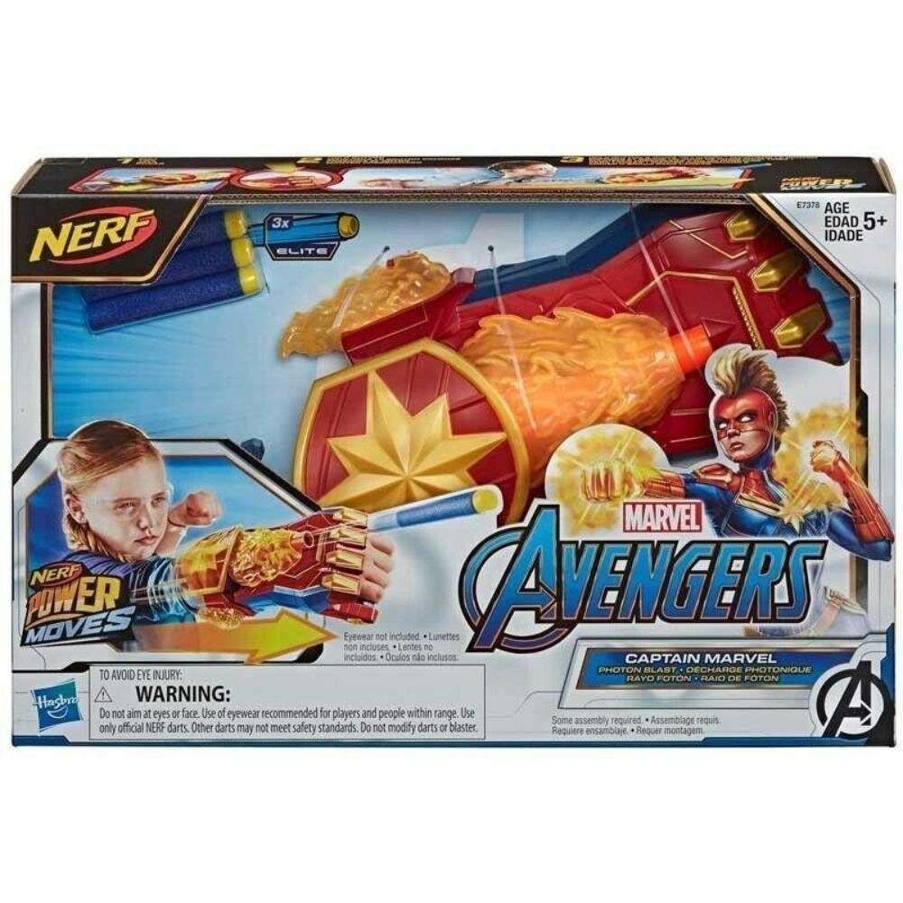 MARVEL Blaster Marvel - NERF Power Moves - Captain Marvel Photonen-Blaster