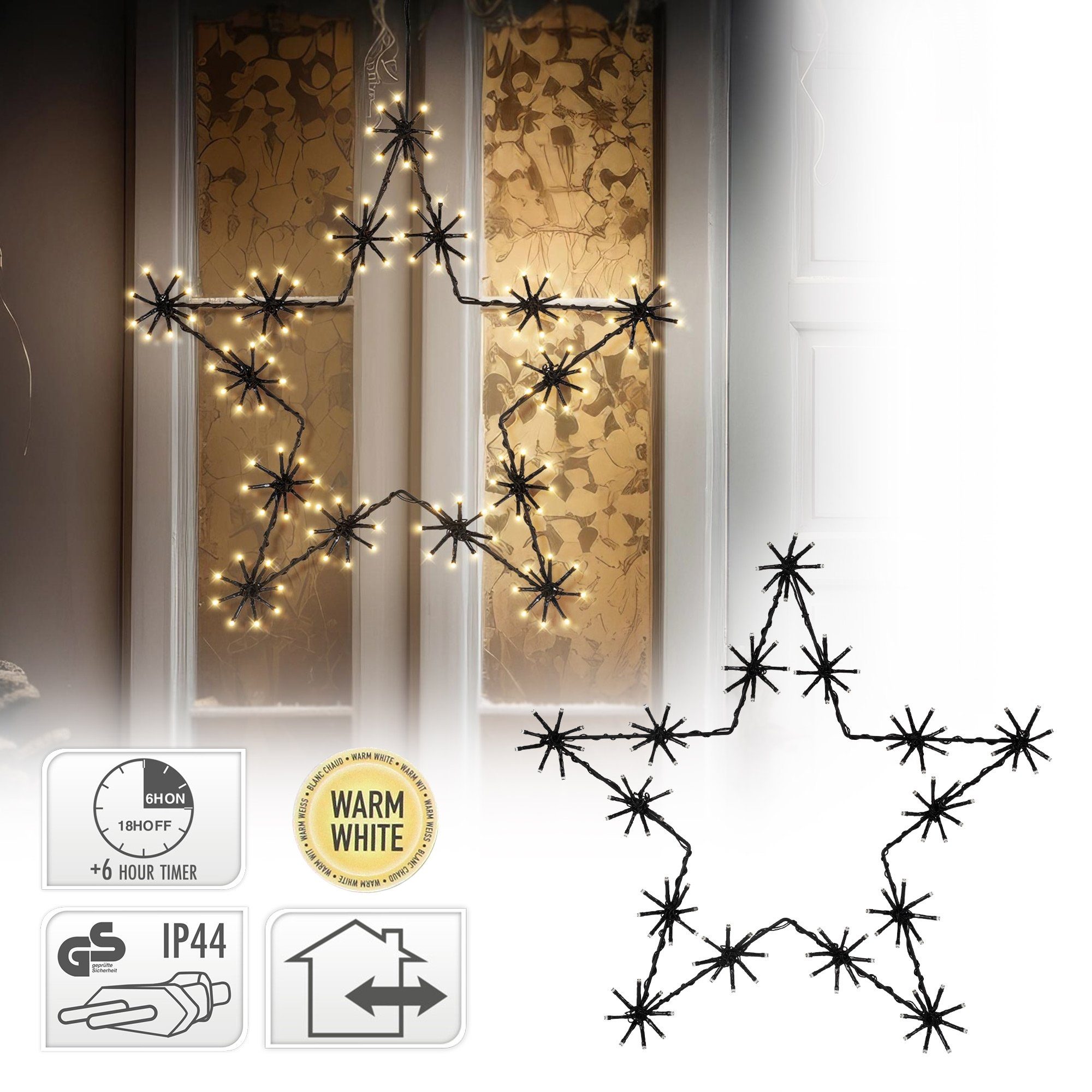 Ecd Germany Weihnachtsfigur Led Weihnachtsstern Weihnachten Led Stern