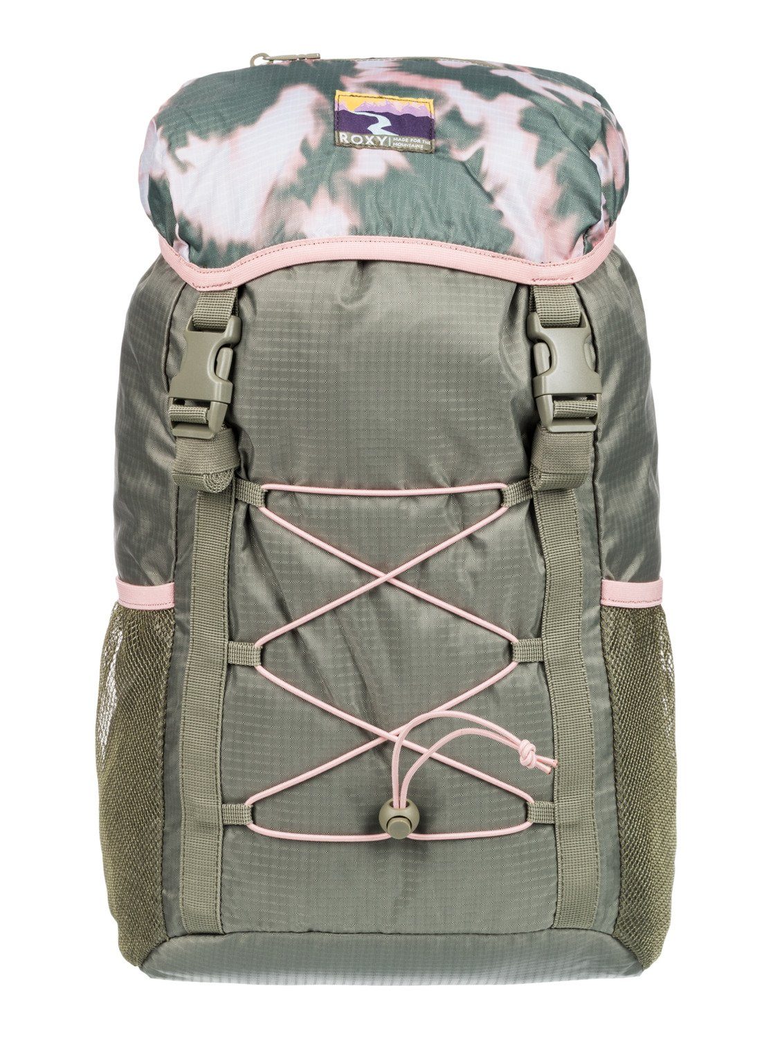 Roxy Tagesrucksack Coastal Hiking, Material: Bedruckter und einfarbiger Stoff aus...