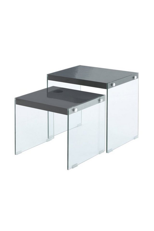 Encasa Beistelltisch Beistelltisch 2er Set Wohnzimmertische Mit